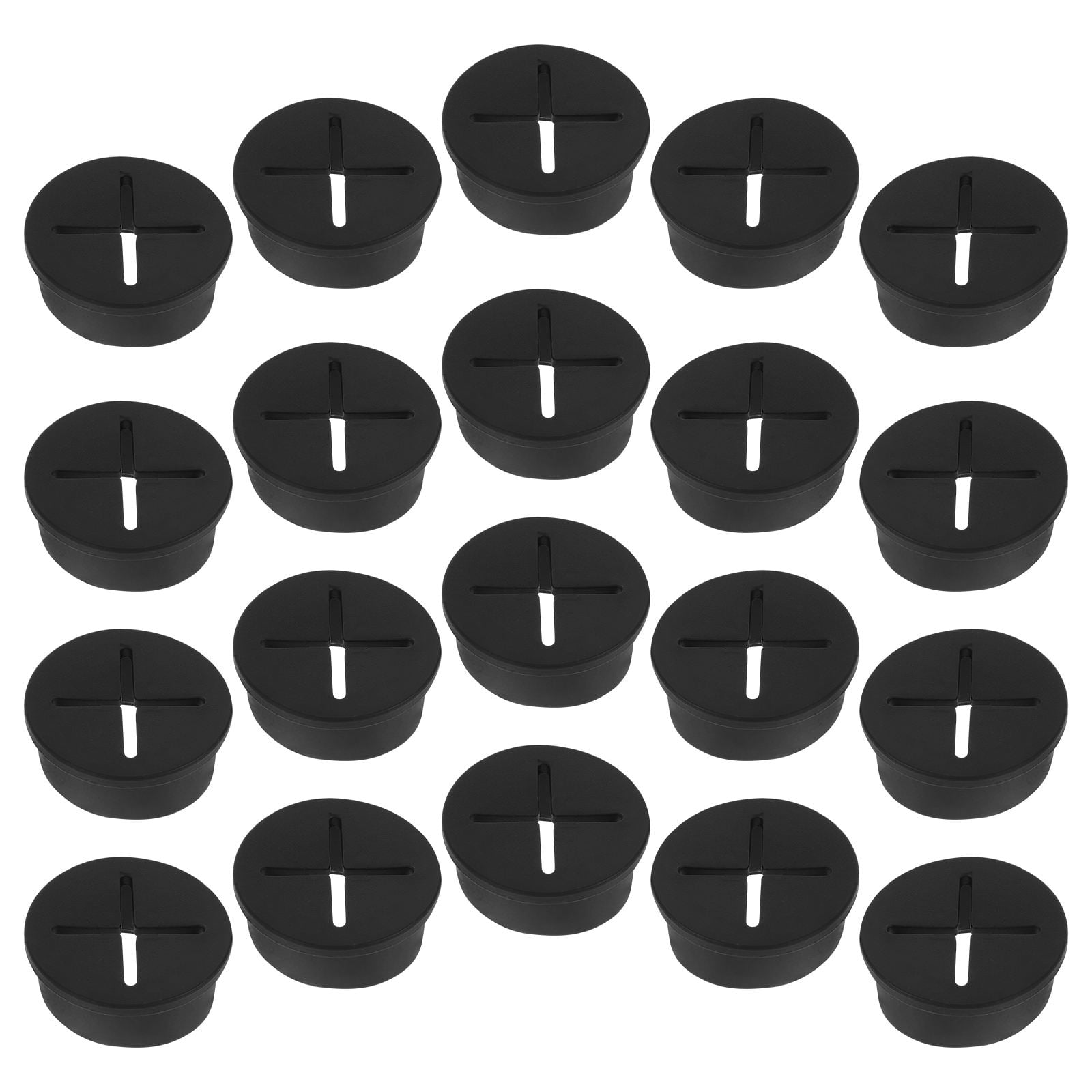 Worgeous 20Pcs Cable Pass Through Grommets Cable Cord Grommets Cable ...