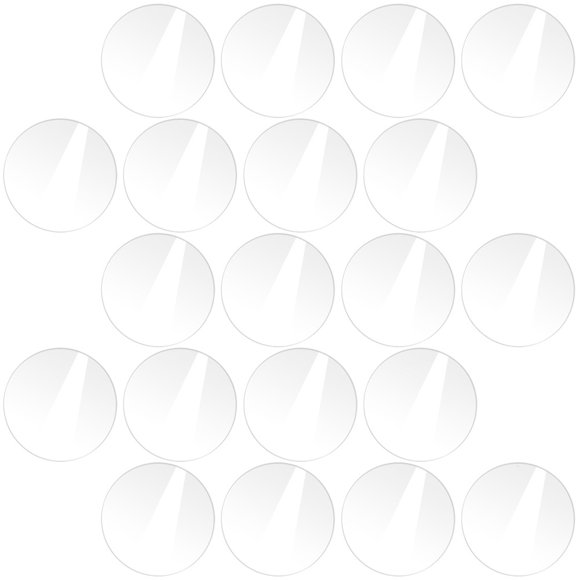 Round Acrylic Discs in Clear and Black for Arts Crafts and Sewing
