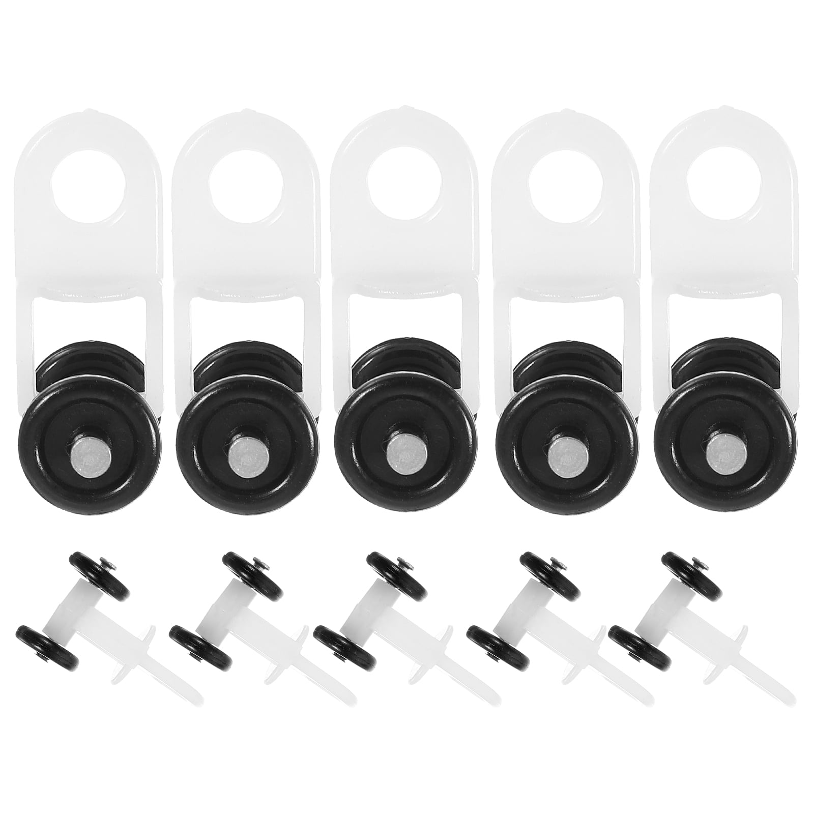 Worgeous 20pcs Curtain Track Pulley Silent Curtain Rollers Curtain ...