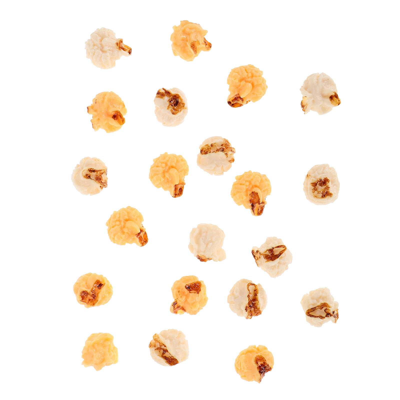 20pcs Artificial Popcorn Decorations Mini PVC Figurines Faux Food Props ...