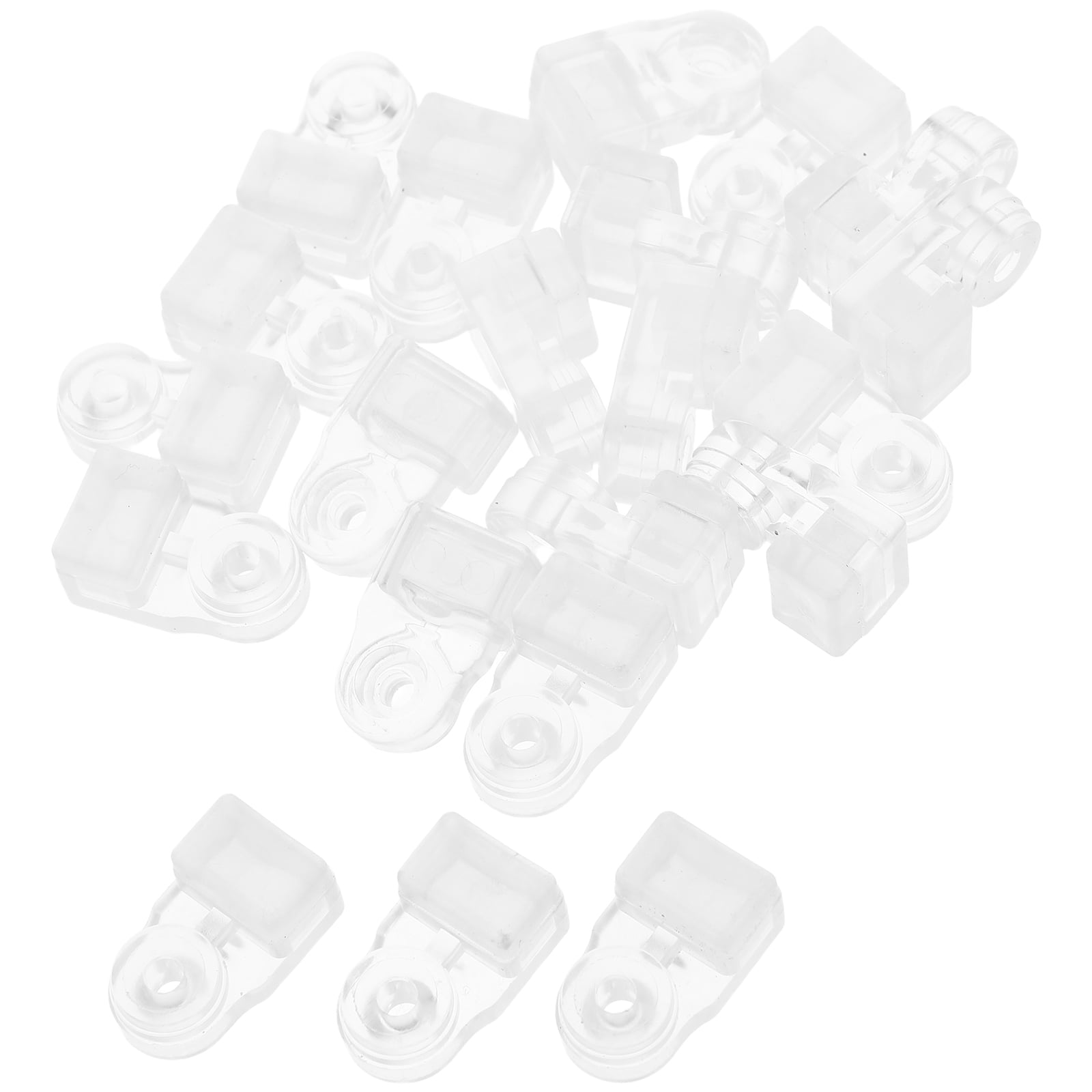 Worgeous 20pcs Glass Panel Clips For Cabinets And Mirrors Transparent ...