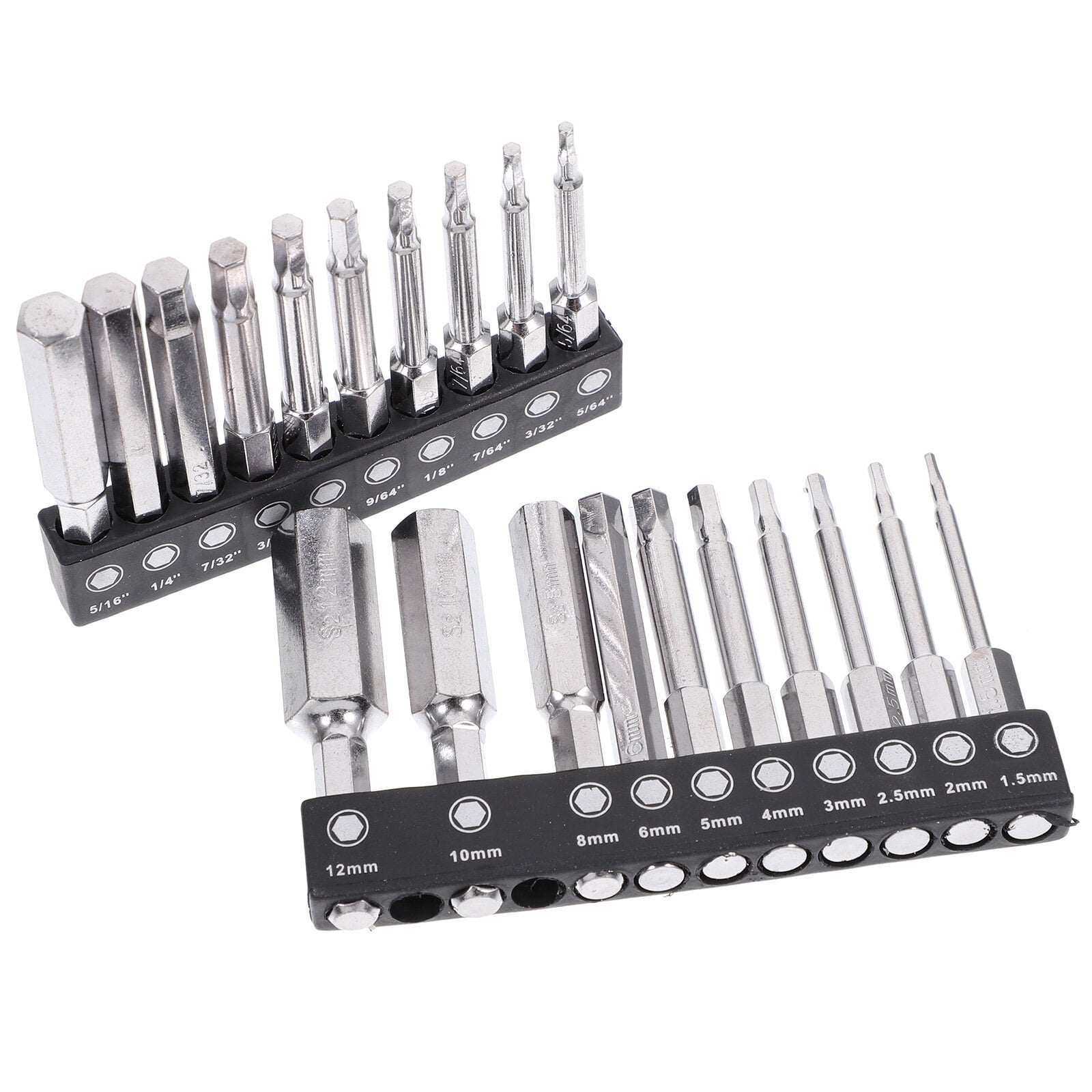 Worgeous 20pcs Head Drill Bit Set Bit Set 1/4 Inch Metric Drill Bit Set ...
