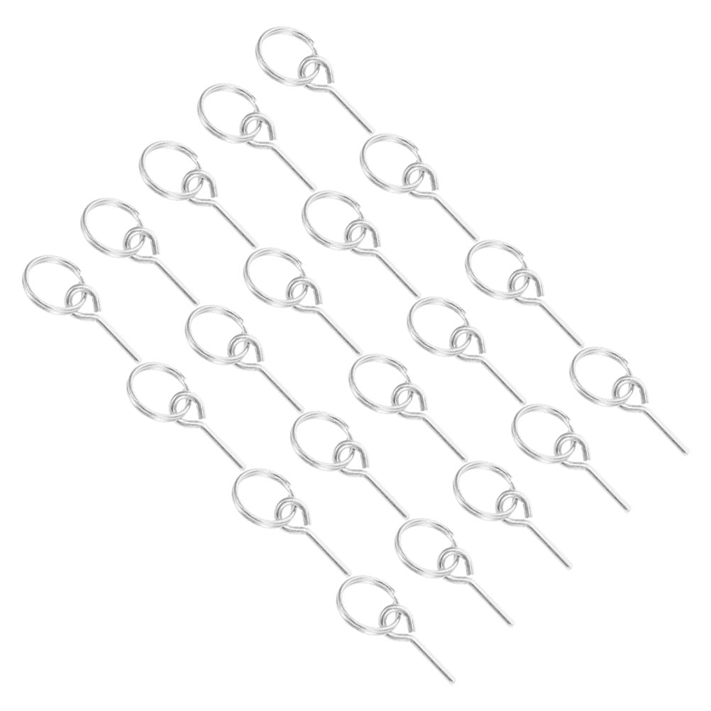 Worgeous 20pcs Outdoor Tent Connect Pin Metal Rope Ring With Pin Wear ...