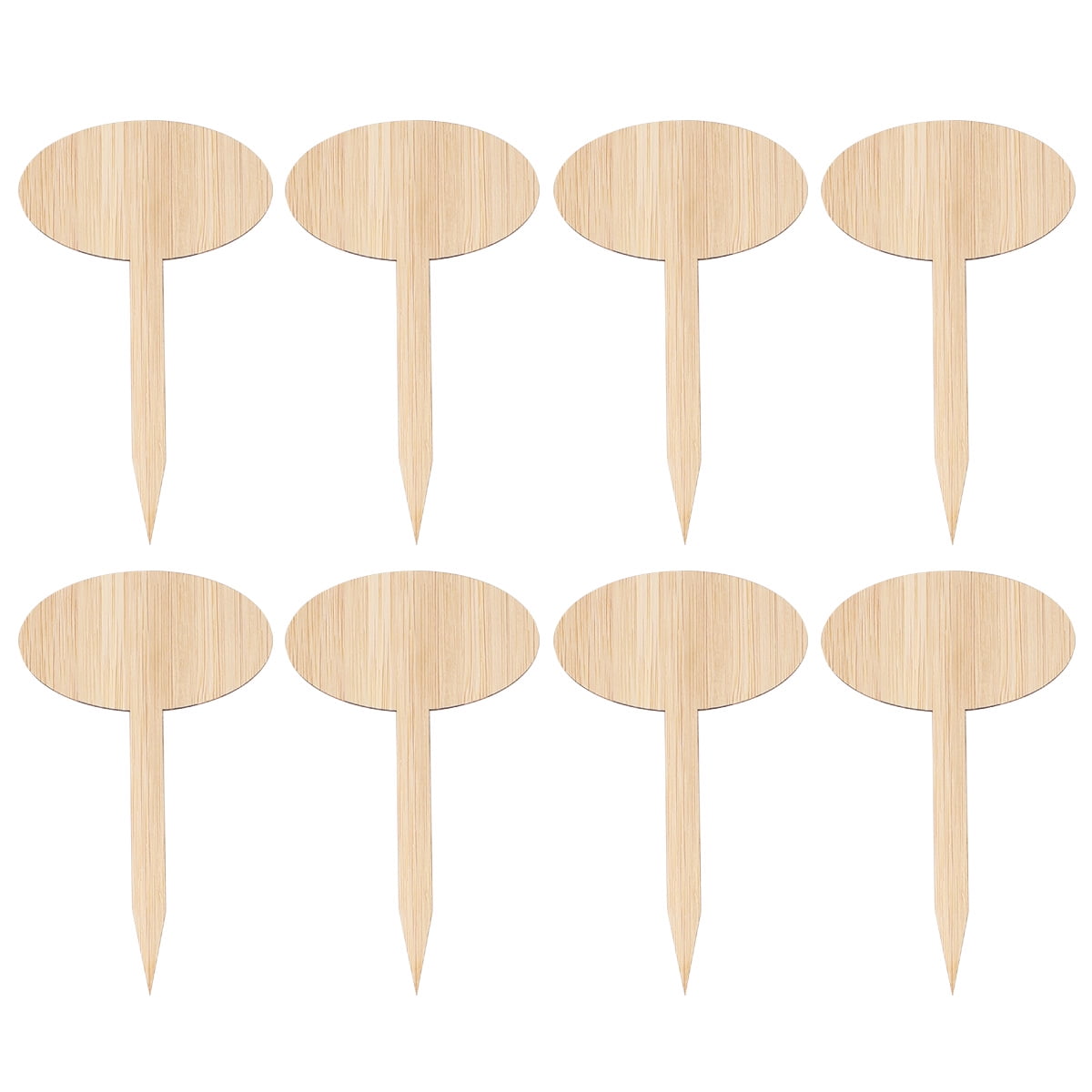 Worgeous 20pcs Plant Flower Bamboo Labels Plant Markers Tags Flower ...