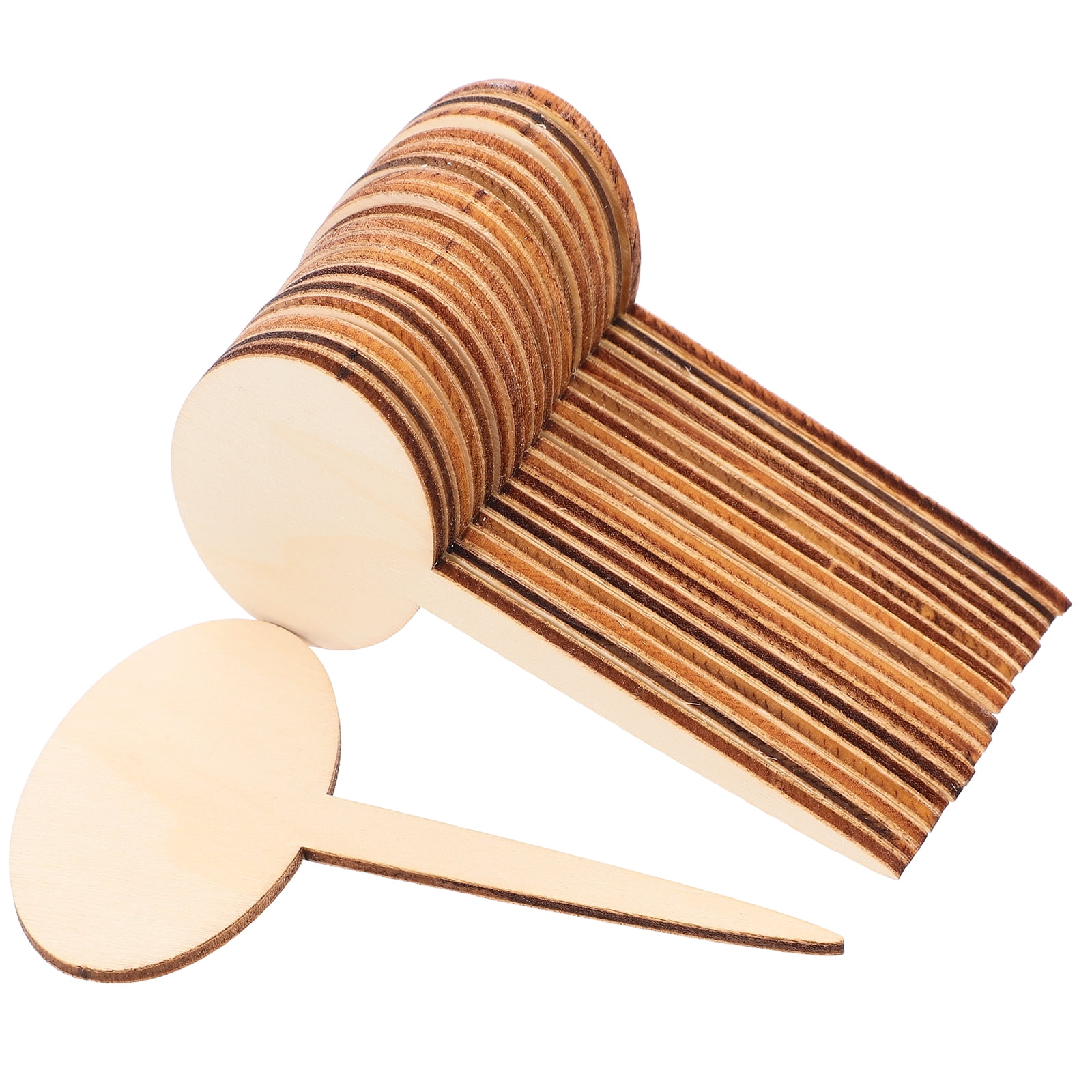 Worgeous 20pcs Plant Label Stakes Wooden Labels Garden Markers Garden ...