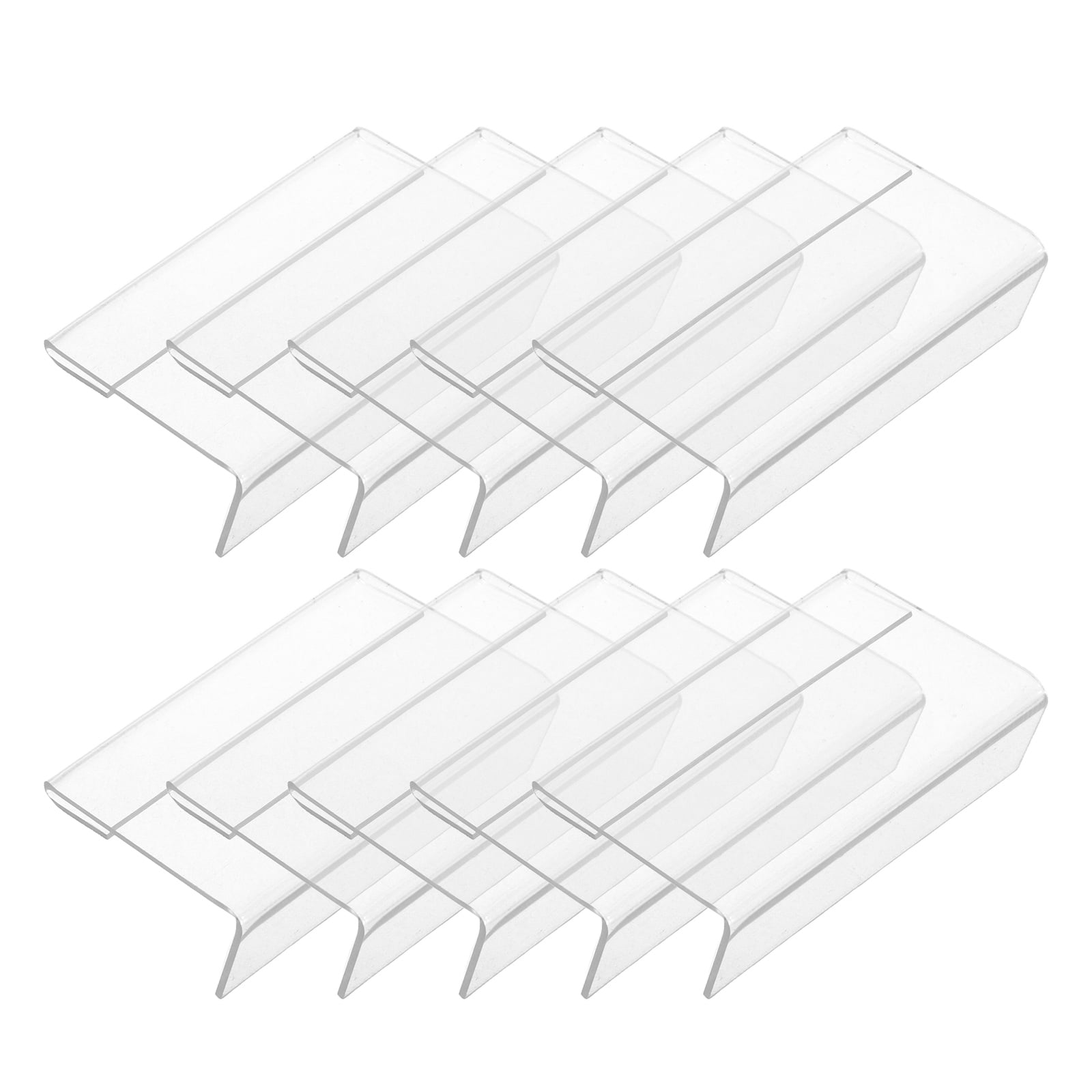 Worgeous 20pcs Slanted Sign Holders Acrylic Desktop Photo and Name ...