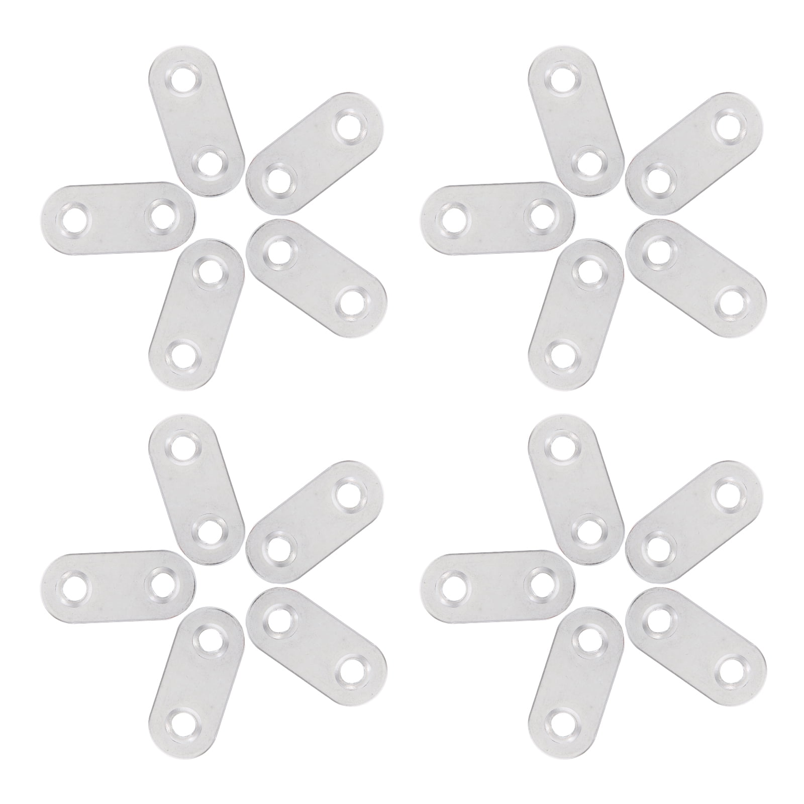 Worgeous 20pcs Straight Flat Corner Brace Metal Joining Plate Connector ...