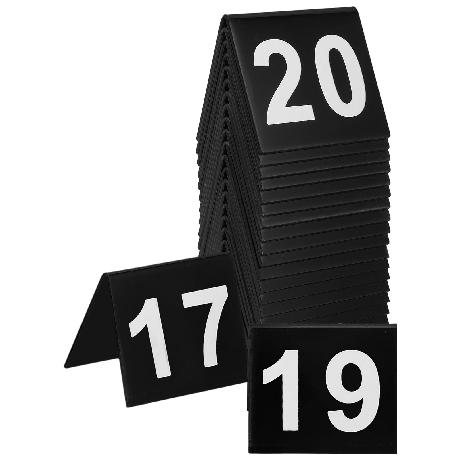 Hemoton 20pcs V Shaped Table Number Signs for Wedding Conference ...
