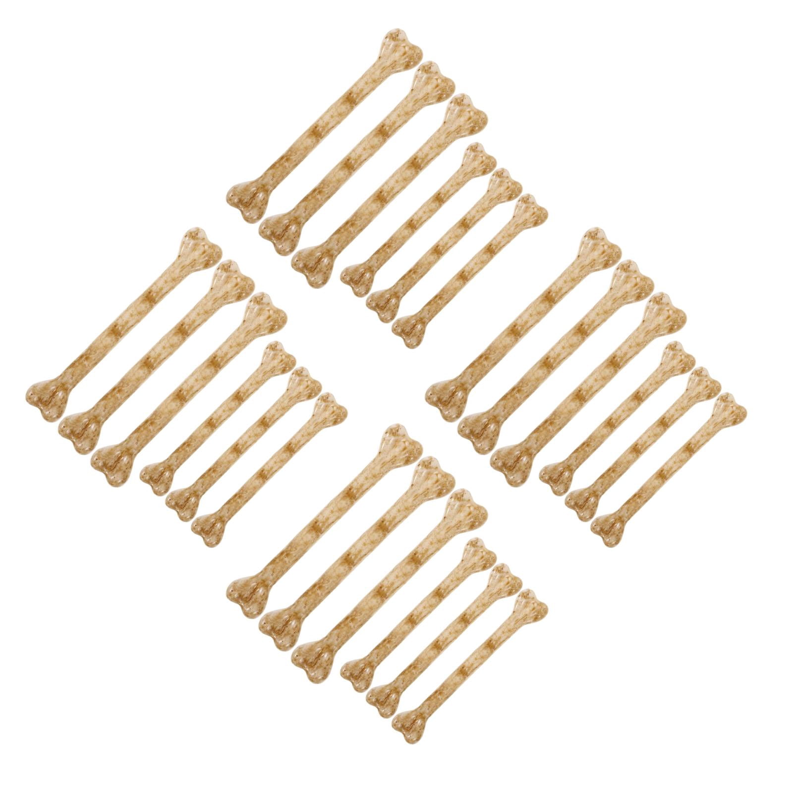 WHAMVOX HOMEMAXS 24 PCS Mini Skeleton Bones Simulation White Plastic ...