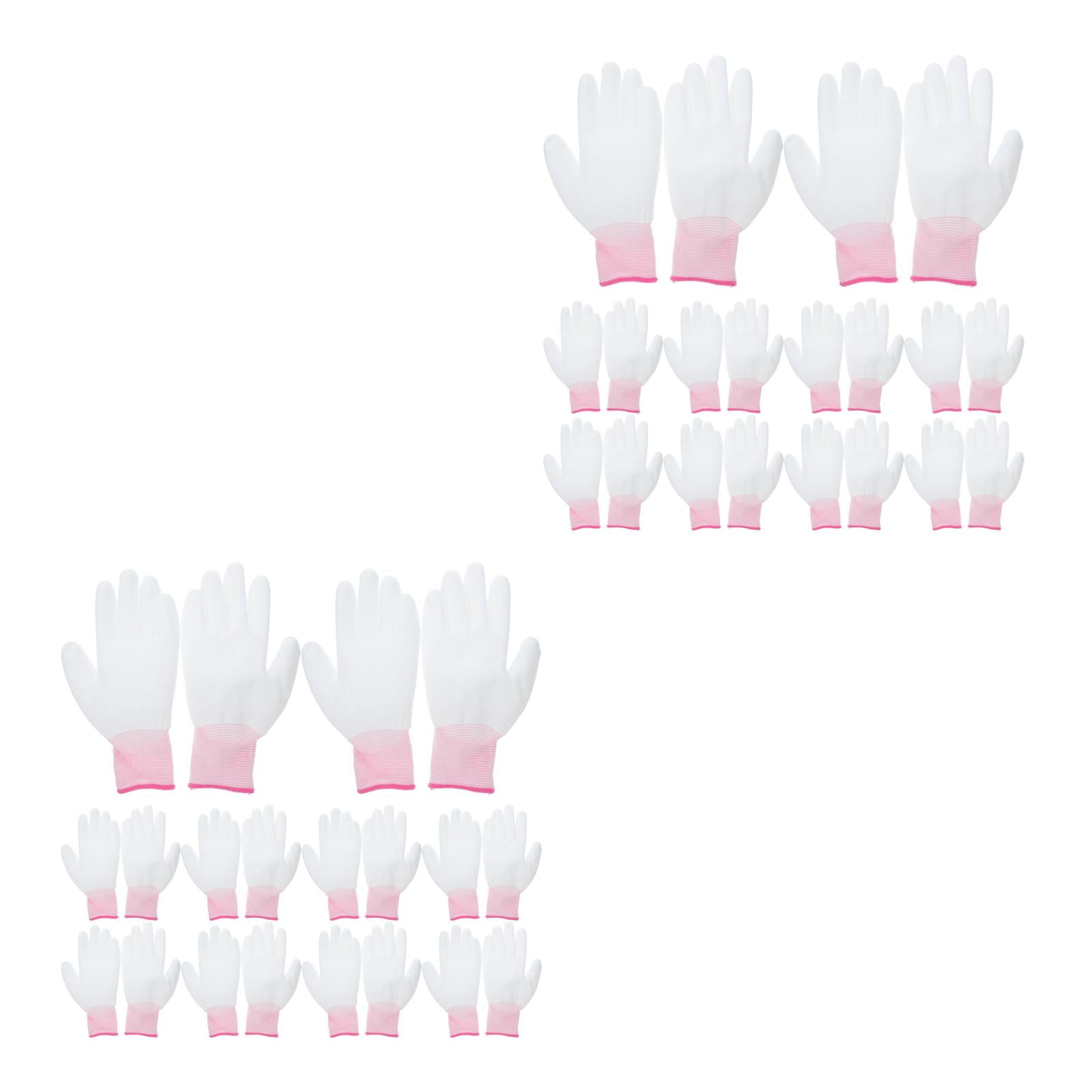 Worgeous 24 PCS Nylon Gloves Work Gloves Anti-Static Gloves Computer ...