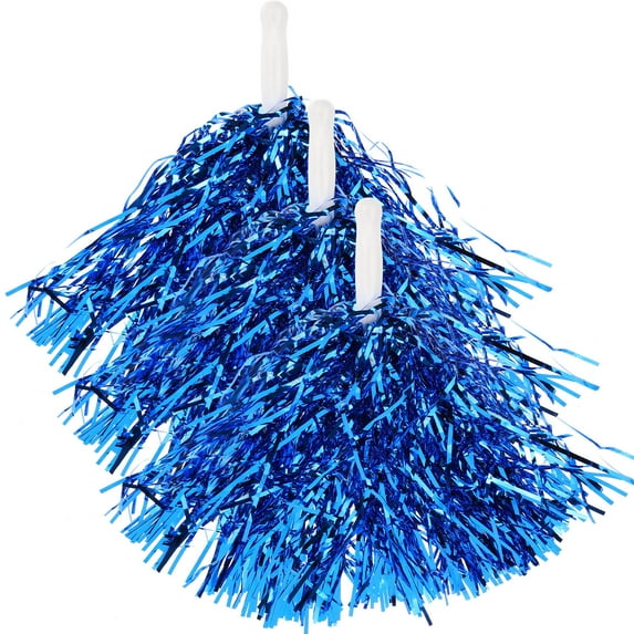Worgeous 24Pcs Blue Cheerleading Pom Poms Made of PET for Decoration ...