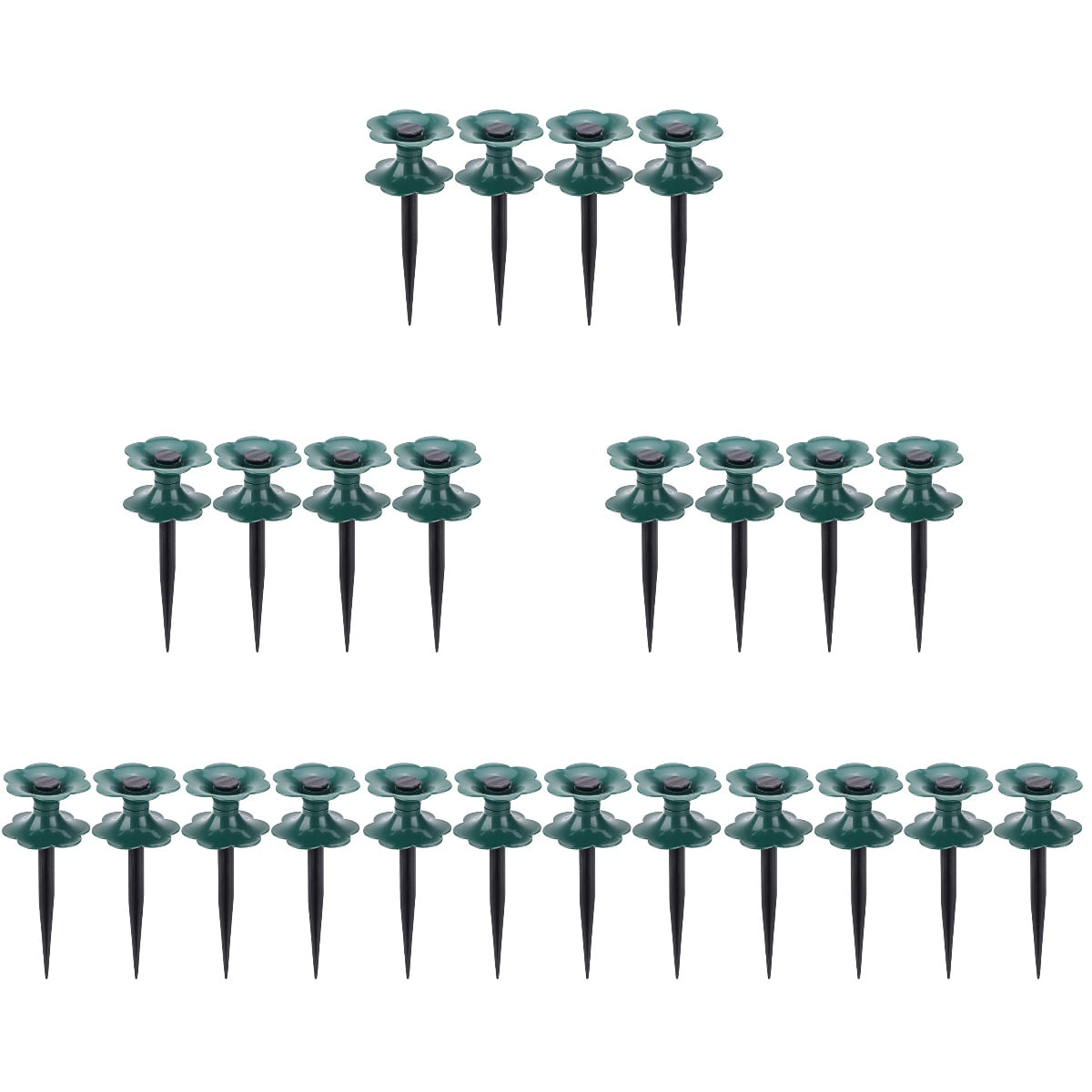 Worgeous 24 Pcs Hose Guide Spikes Support Lawn Support Long Plastic ...