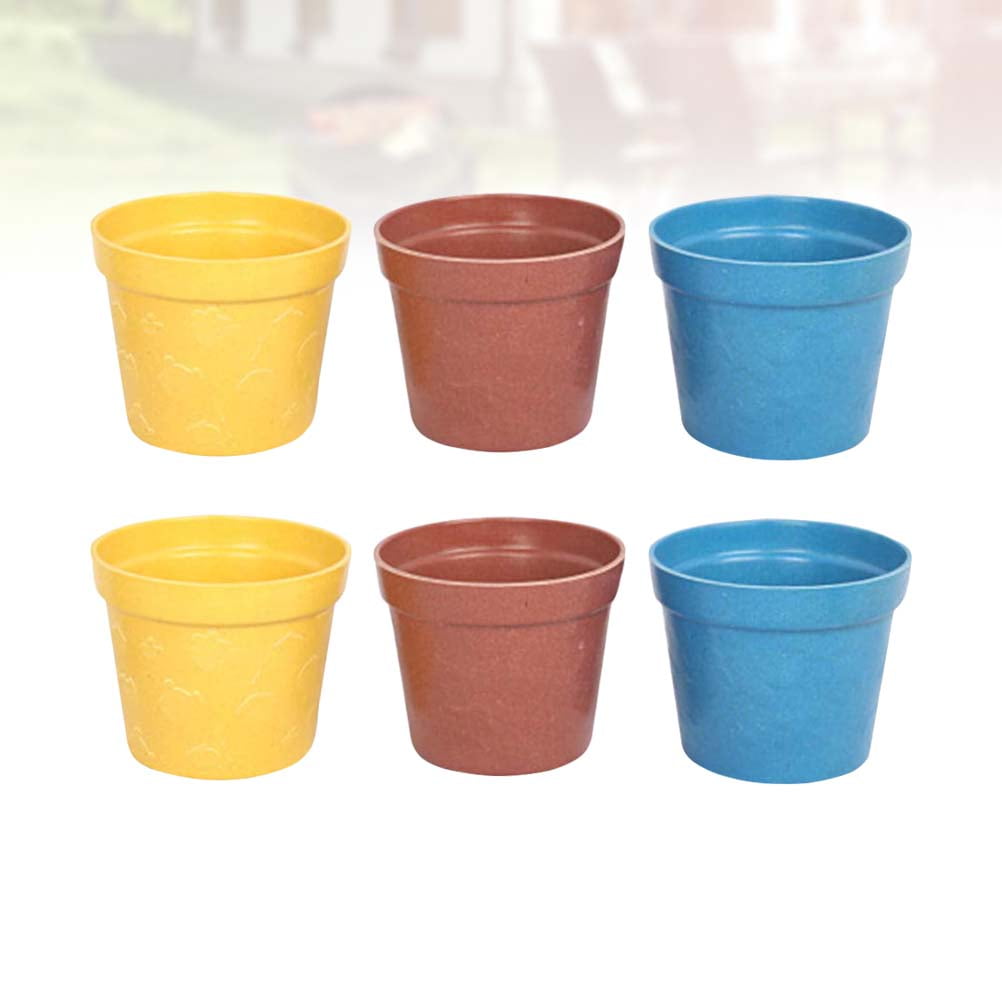Worgeous 24 Pcs Mini Flower Pot Nursery Pots for Plants Outdoor Indoor ...