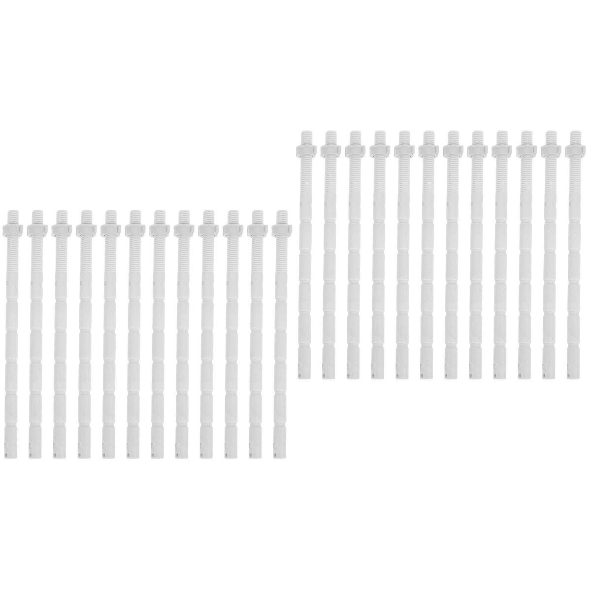 Worgeous 24 Pcs Toilet Water Tank Parts Push Button Flush Rods Toilet ...