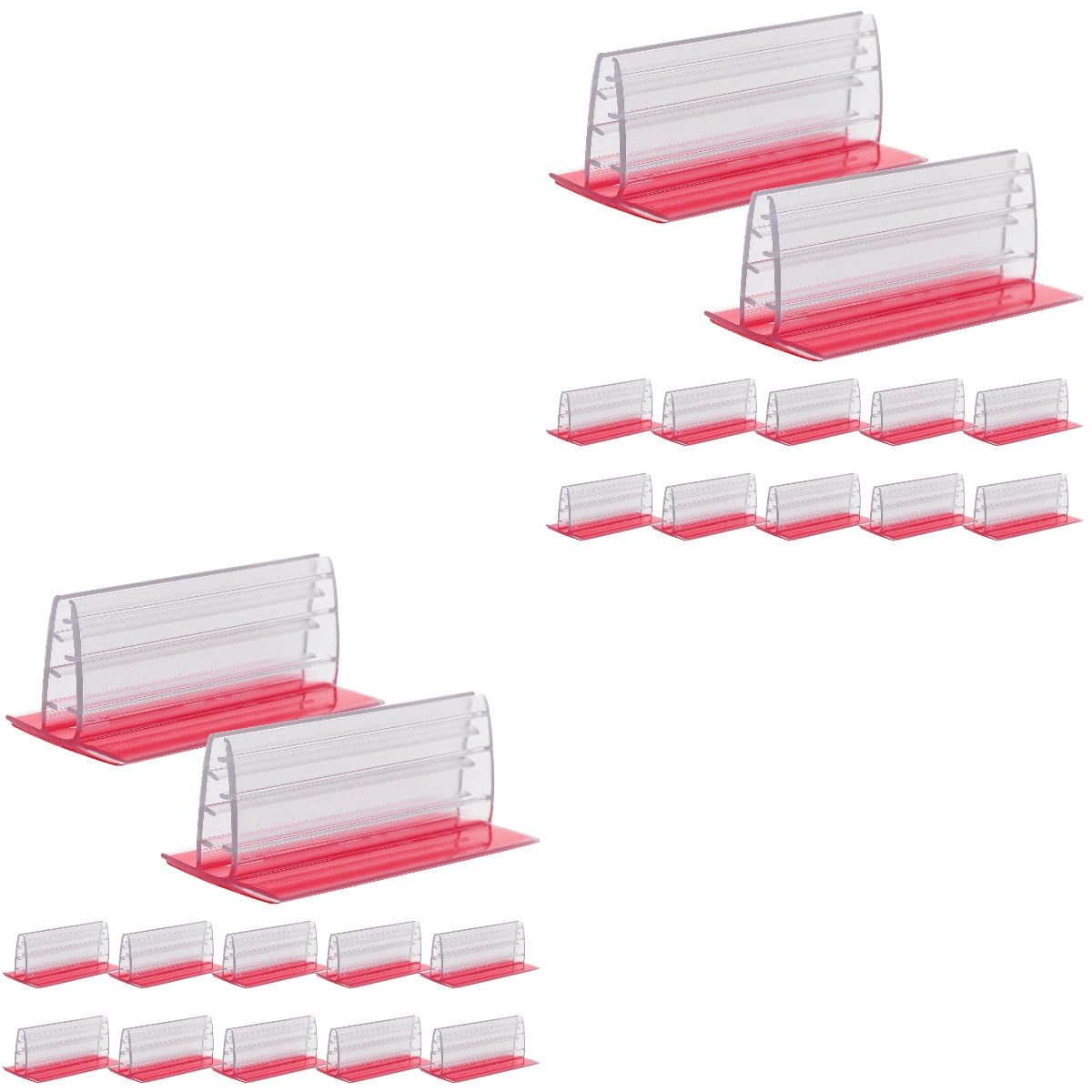 Worgeous 24 pcs Adhesive Sign Holders Sneeze Panels Holders Small Panel ...