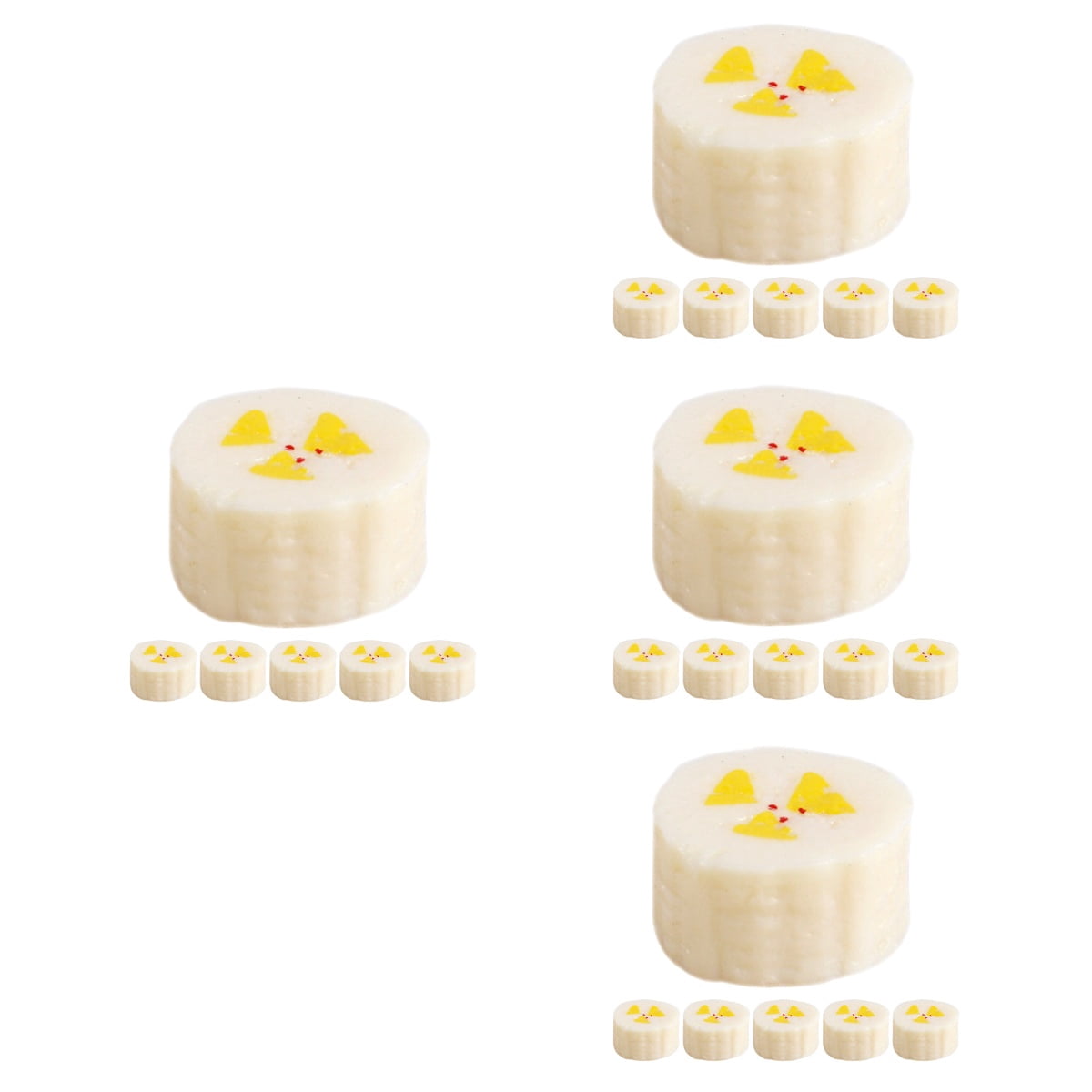 Worgeous pcs Fake Simulation Banana Slices Faux Sliced Banana Prop ...
