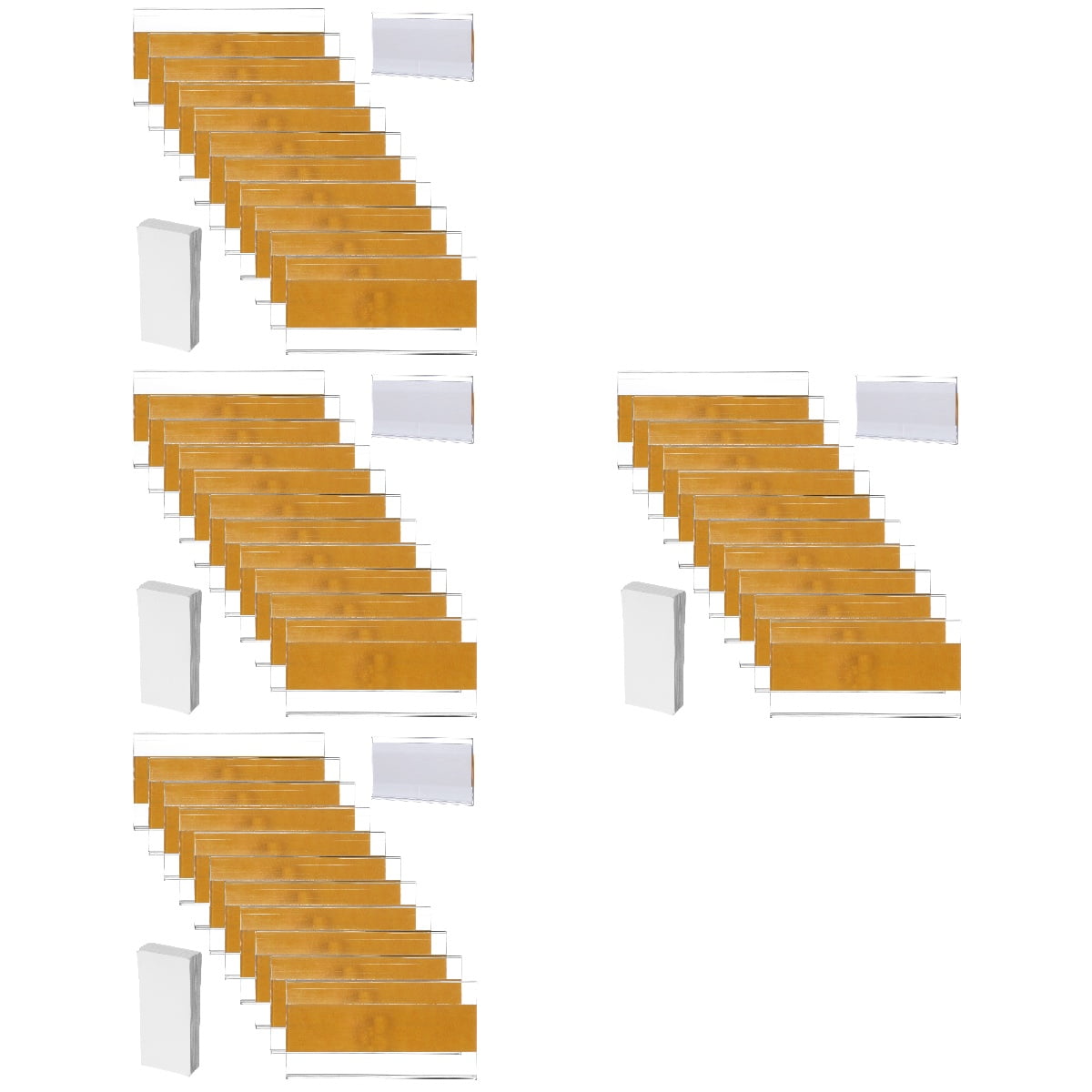 Worgeous 240 Pcs Shelf Label Holders Drawer Labels Wire Shelf Labels ...