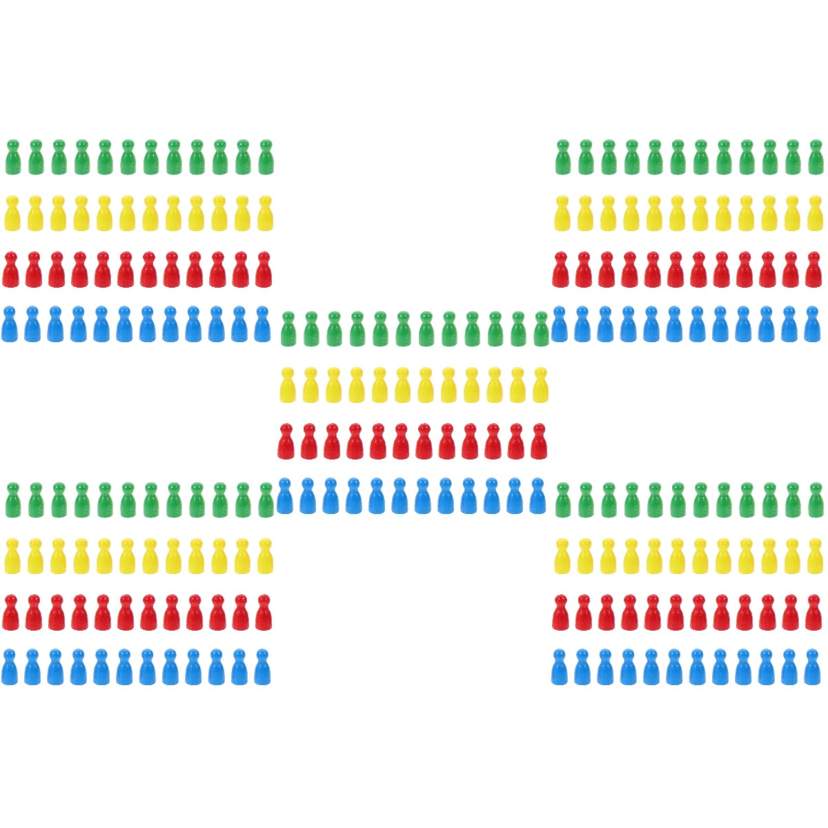 Worgeous 240 pcs Board Game Replacement Accessories Jump Chess Flight ...