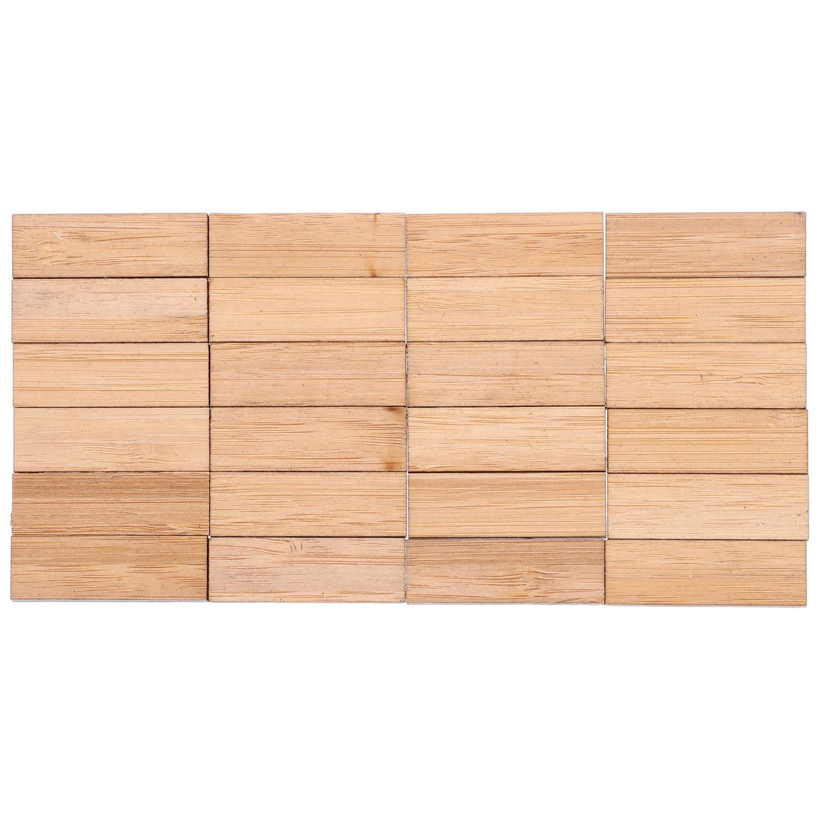 Worgeous 24Pack Miniature Flooring for Dollhouse Light Brown for Lovers ...