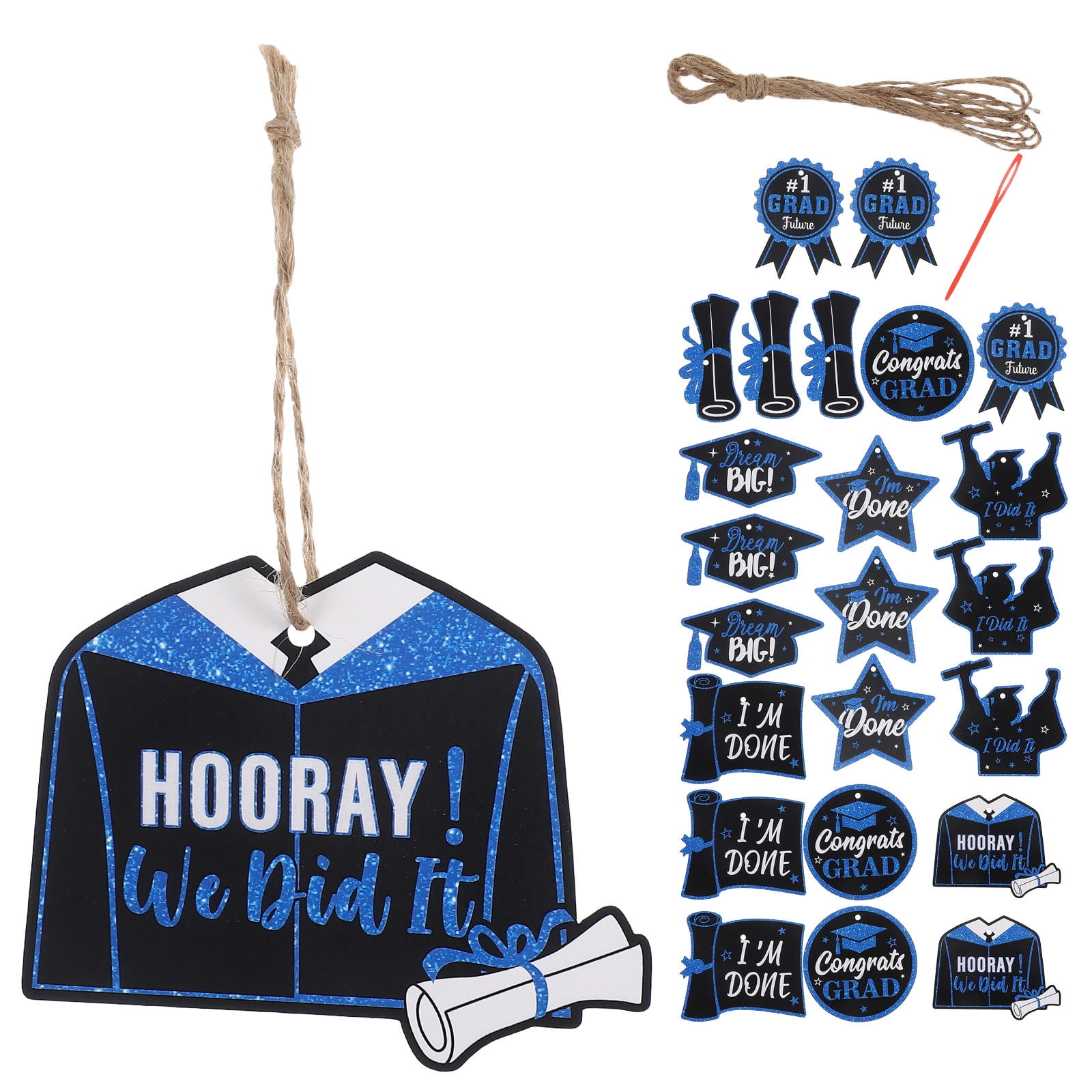 Worgeous 24pcs Graduation Party Hanging Decorations 2025 Centerpieces ...