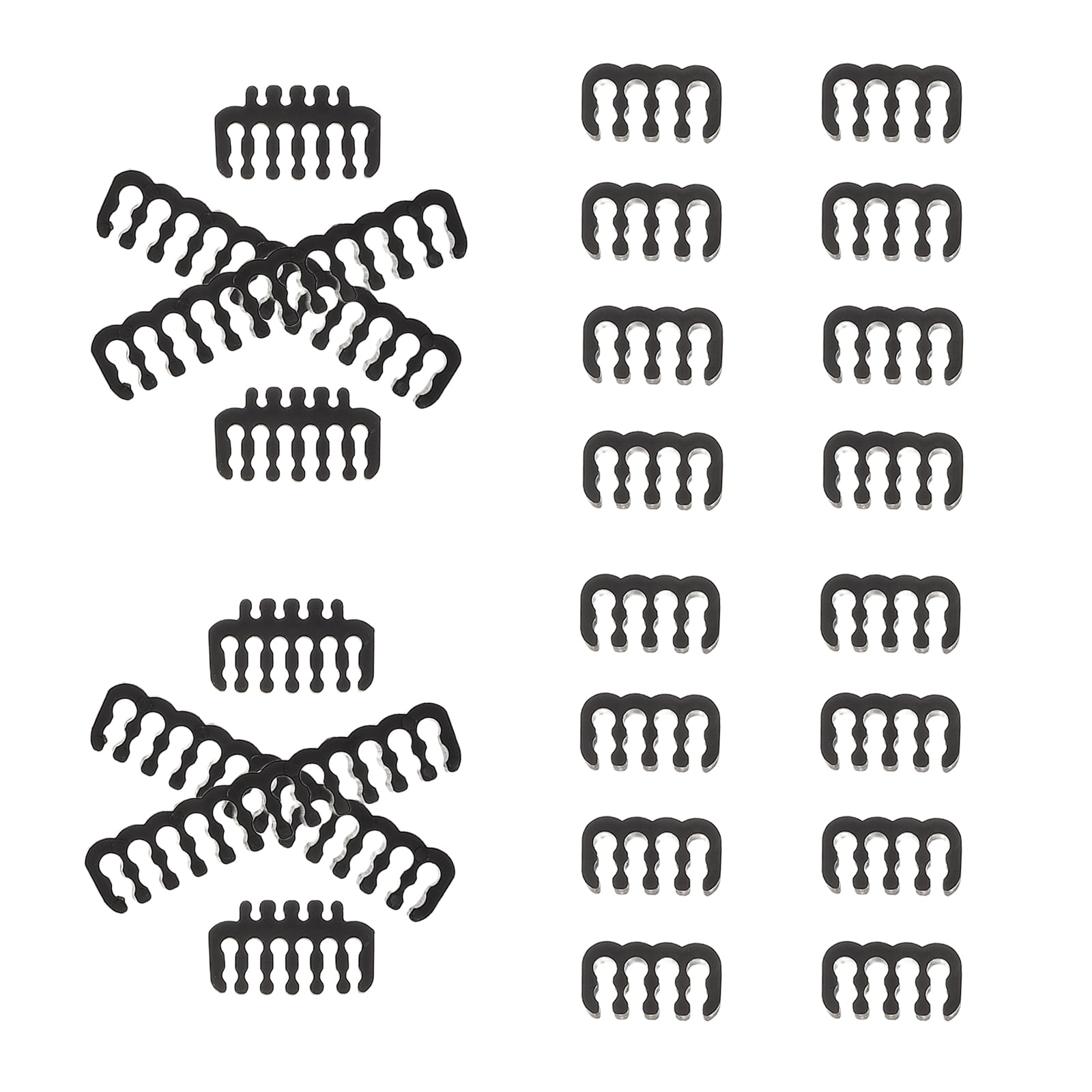 Worgeous 24pcs Wire Comb Kit Cable Management Tools Wire Organizer Comb ...