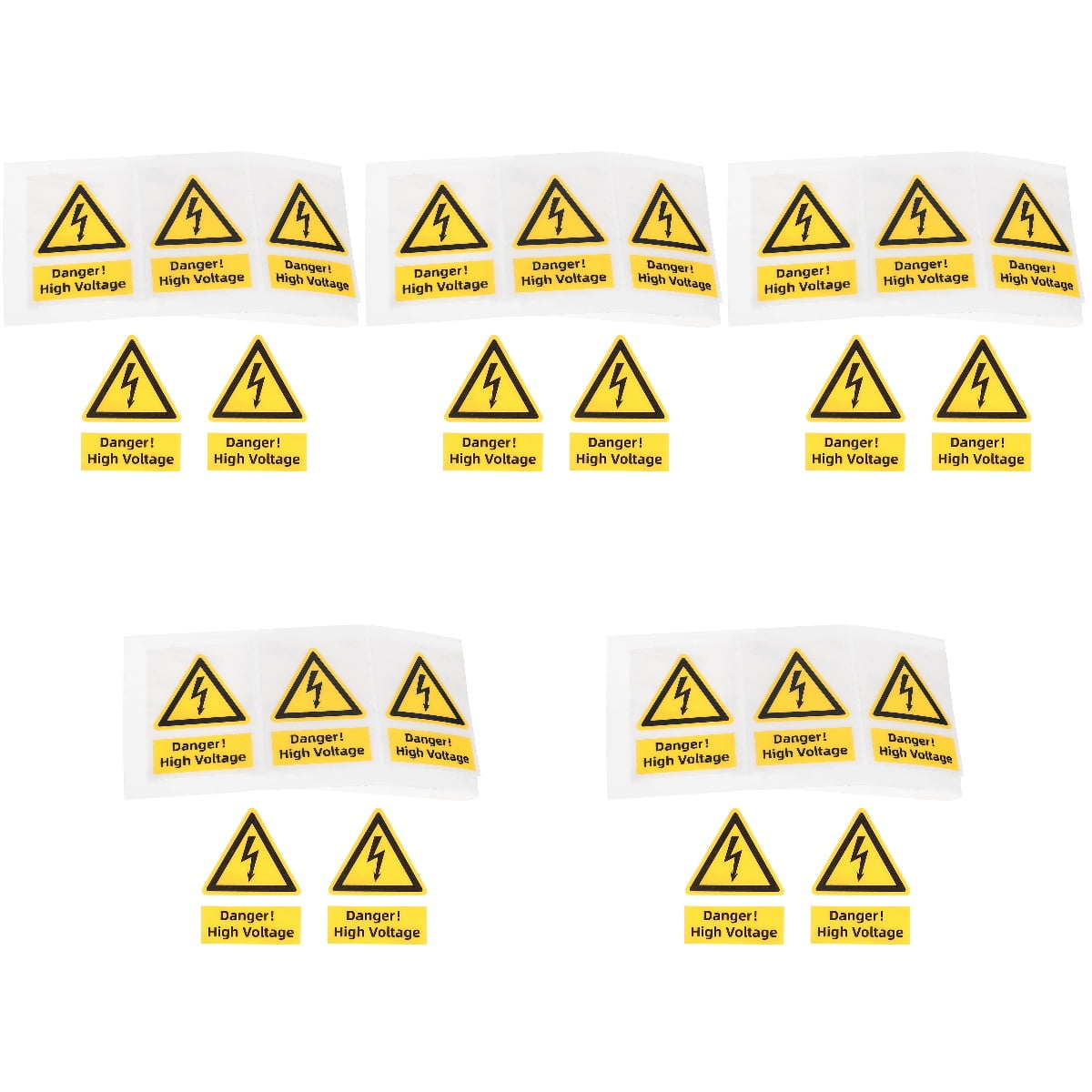 Worgeous 25 pcs Caution Stickers Electrical Panel Label Electrical ...