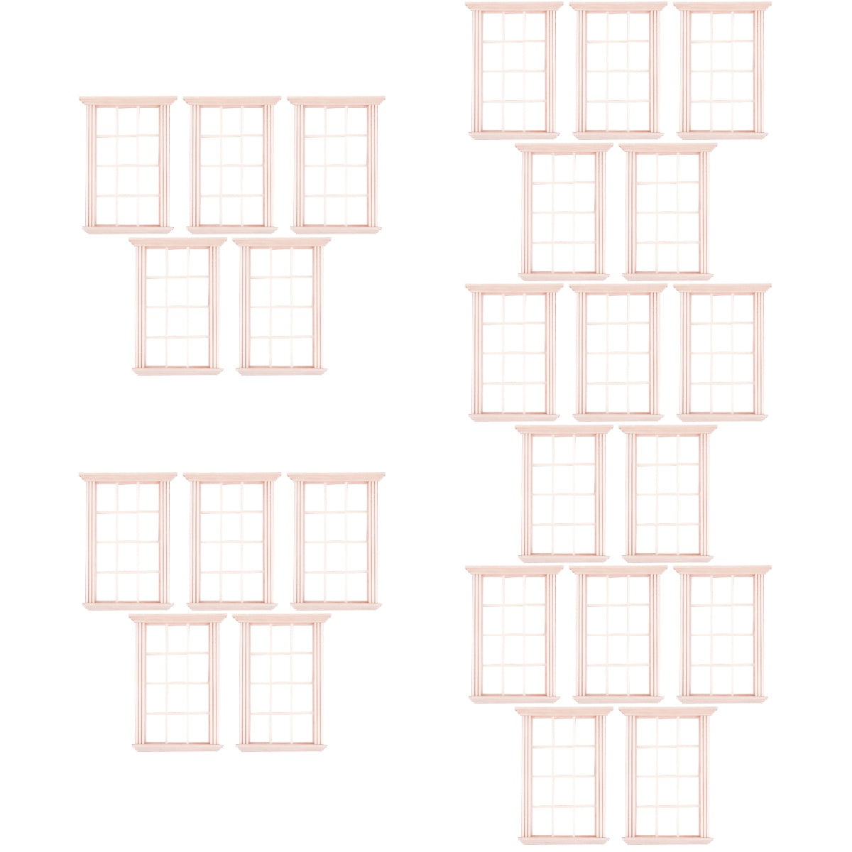 Worgeous 25 pcs Mini House Furniture Miniature Windows Kid Pretend ...