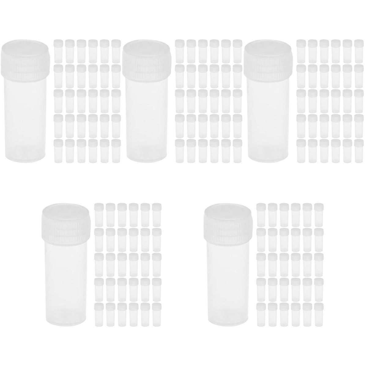 Worgeous 250 pcs Empty Powder Bottles Portable Sample Bottles Small ...