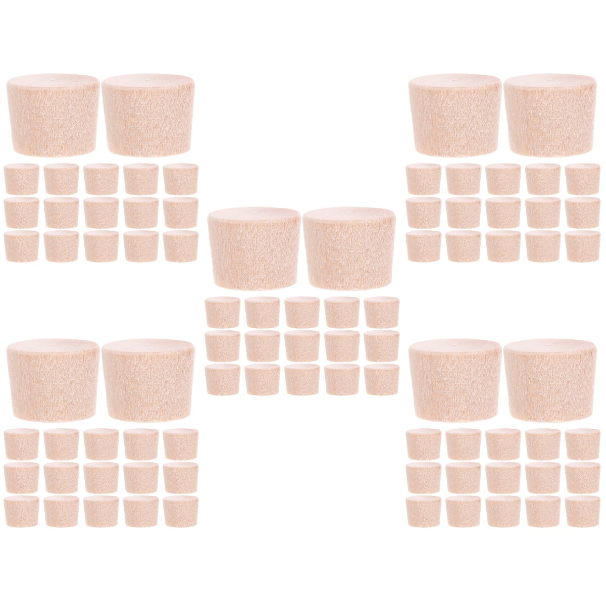 Worgeous 250 pcs Wooden Stair Button Screw Hole Plugs Carpenter Bee ...