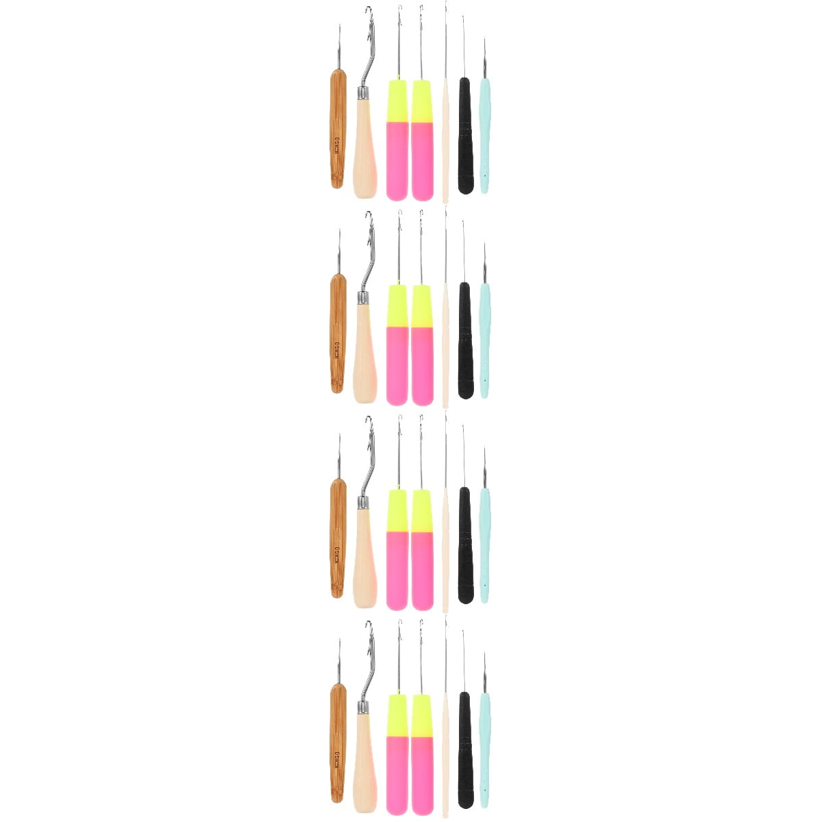 Worgeous 28 pcs Dreadlock Crochet Needles Reusable Hair Braid Tool ...