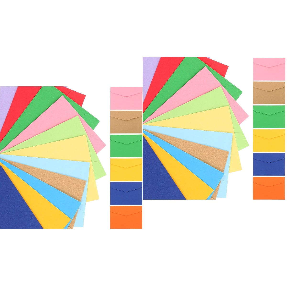 Worgeous 280 Pcs Multi-function Envelopes Compact Card Envelopes Small ...