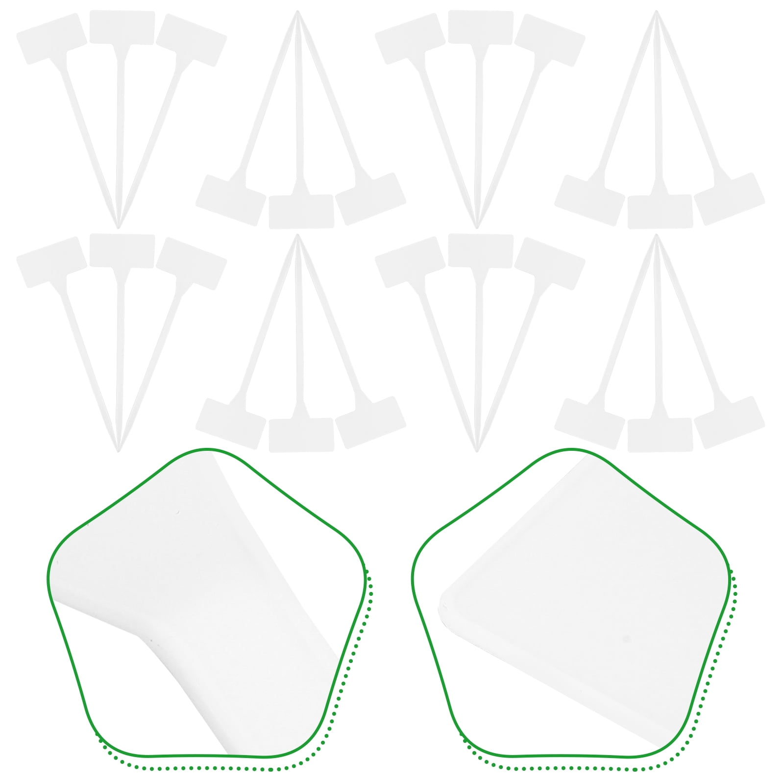 Worgeous 28Pcs Pointed Design Nursery Garden Markers for Soil Insertion White - Walmart.com