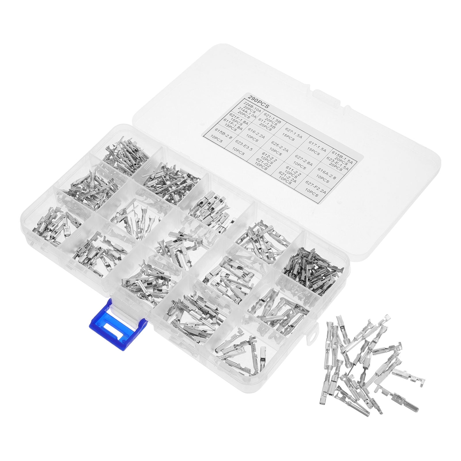 Worgeous 290pcs Car Electricals Wire Terminal Pin Connector Kit 1-3.5mm ...