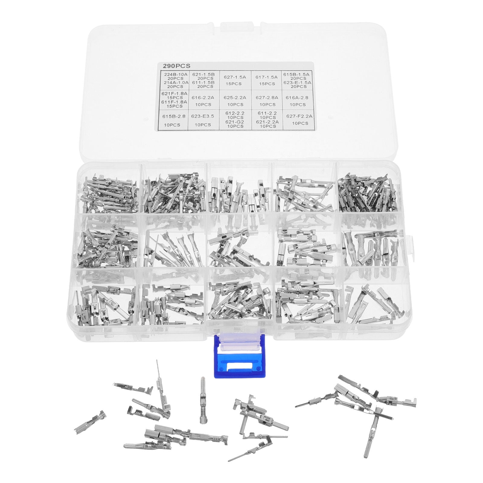 Worgeous 290pcs Pin Connector Kit for Car Electrical Wire Terminals 1-3 ...