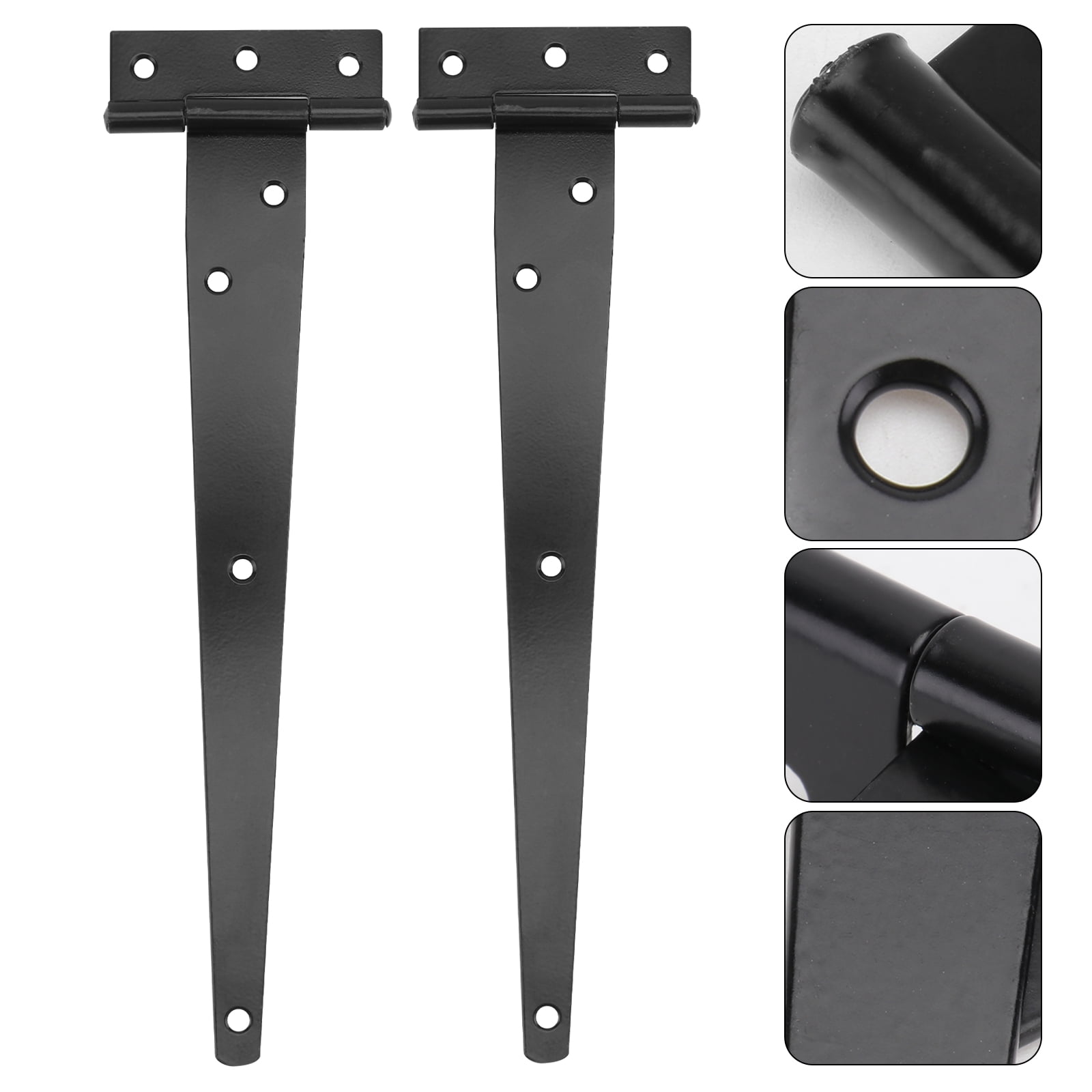 Worgeous 2PCS 10 Inches T Shape Rustproof Iron Light Duty Shed Hinge ...