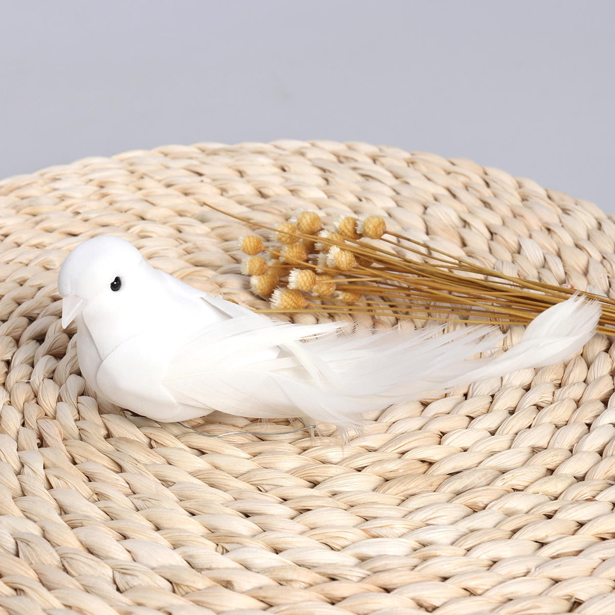 Worgeous 2PCS Artificial Birds Bundled Pigeons with Claw Photo Props ...