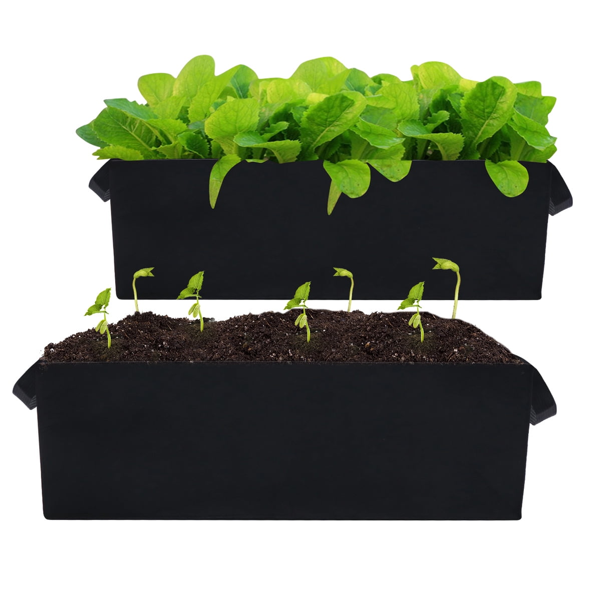 Worgeous 2PCS Plant Growing Bag Felt Potato Plant Bag Thin Tree ...