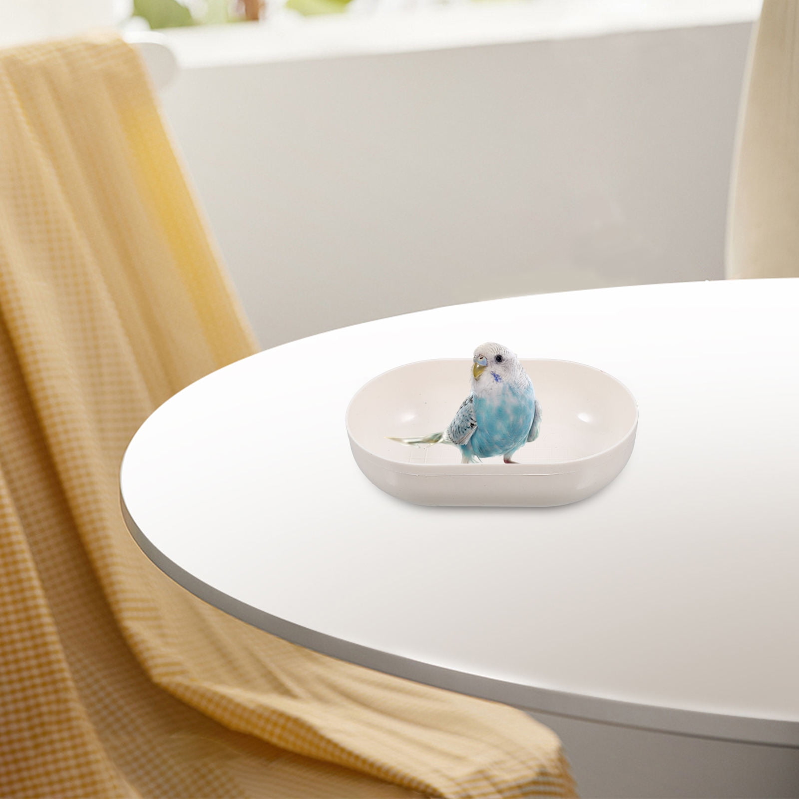 Worgeous 2PCS Plastic Bird Bath Bowls Replacement for Cage Bird Water ...