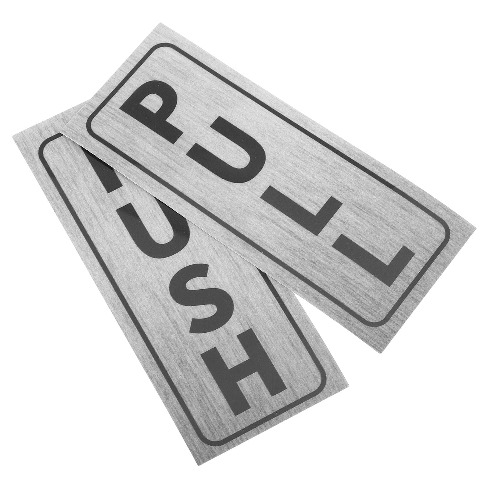 Worgeous 2PCS Push Pull Door Stickers Self-Stick Push Pull Door Sign ...