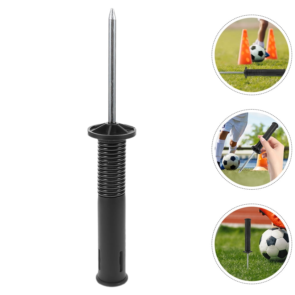 Worgeous 2PCS Spring Loaded Flagpole Spike Stake for Football Flag Base ...
