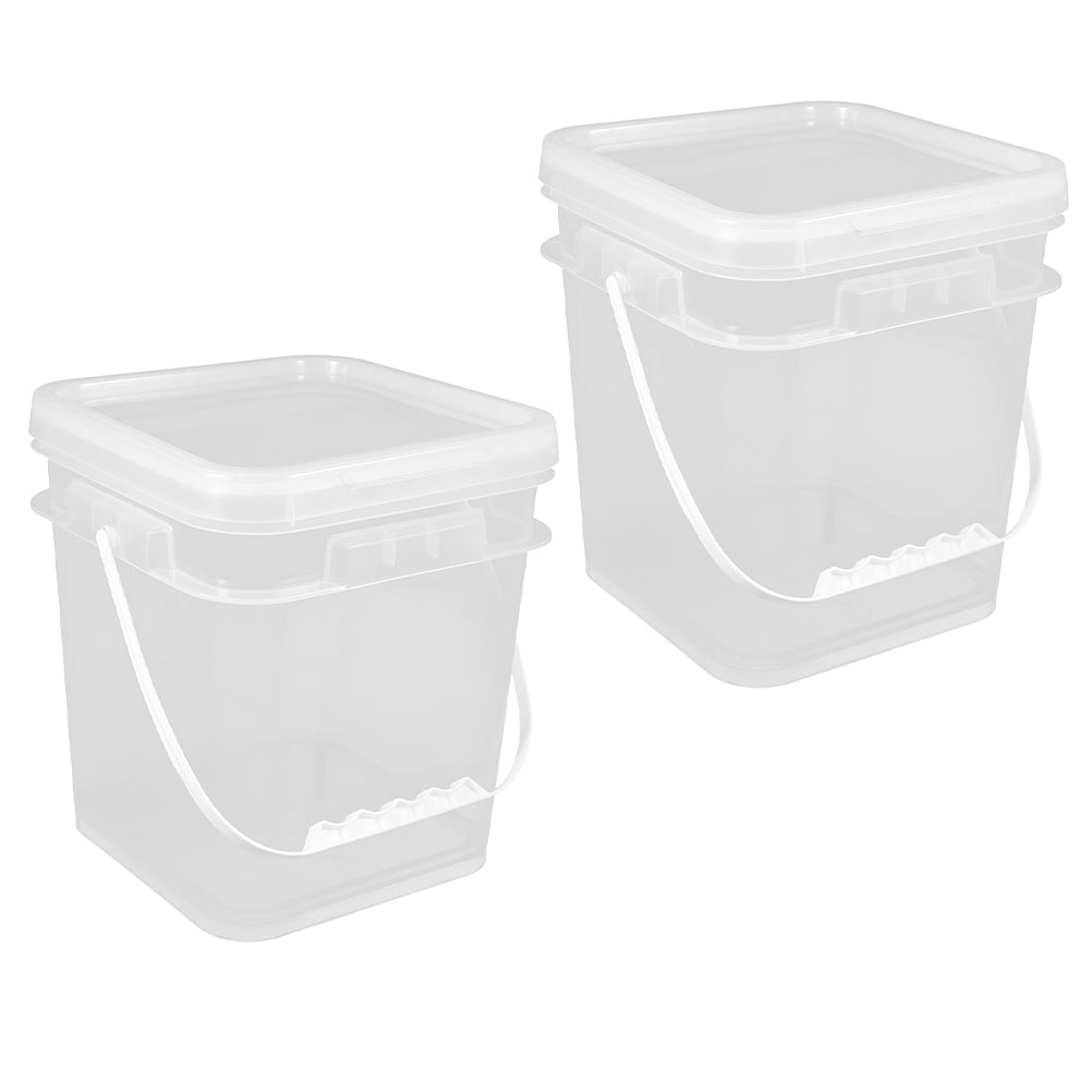 Worgeous 2PCS Storage Buckets Large Paint Pail Paint Container Reusable ...