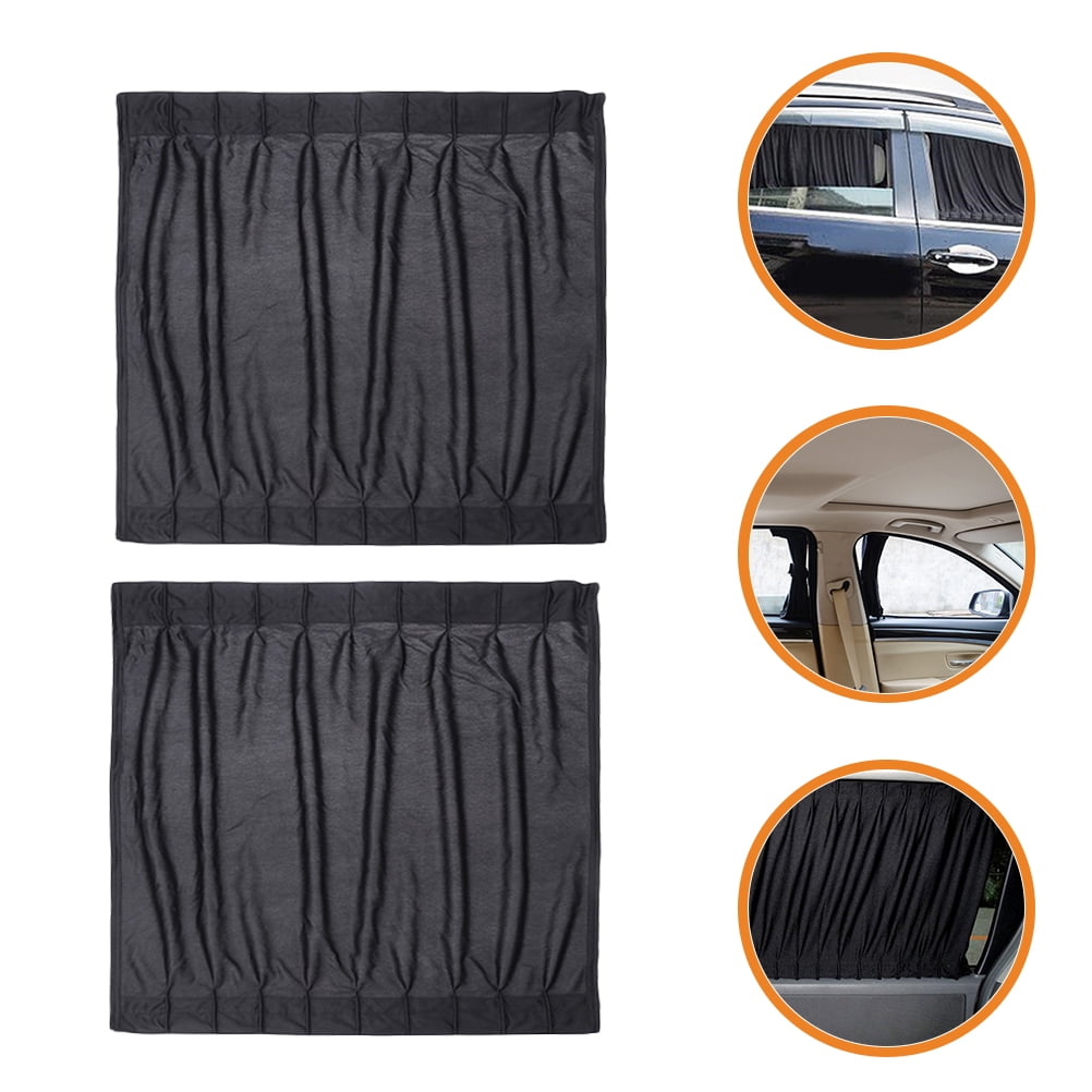 Worgeous 2Pack Black Car Window Shades for Side Windows with ABS and ...