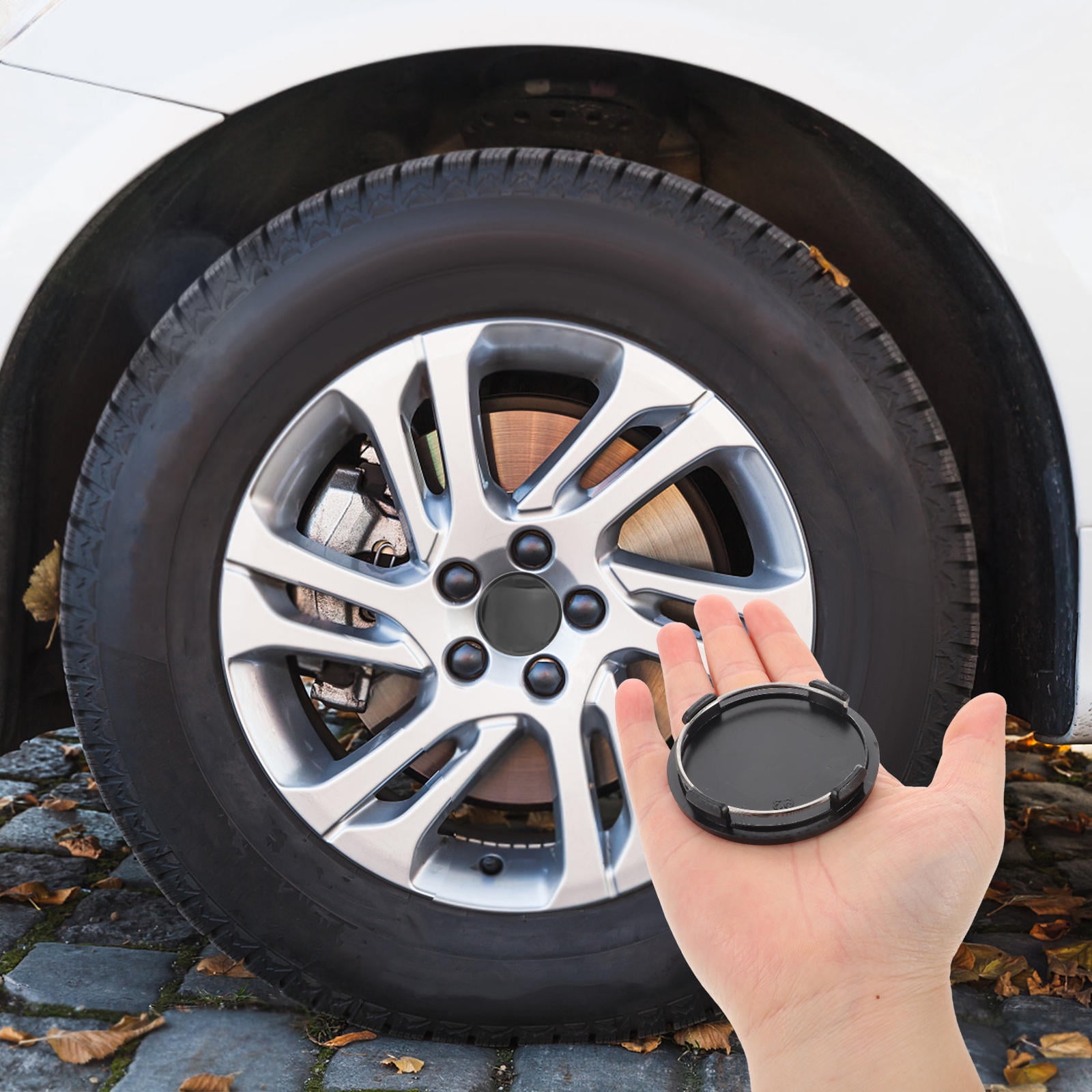 Worgeous 2Pcs Car Wheel Center Hub Caps 63mm Blank Hubcaps for Wheel ...