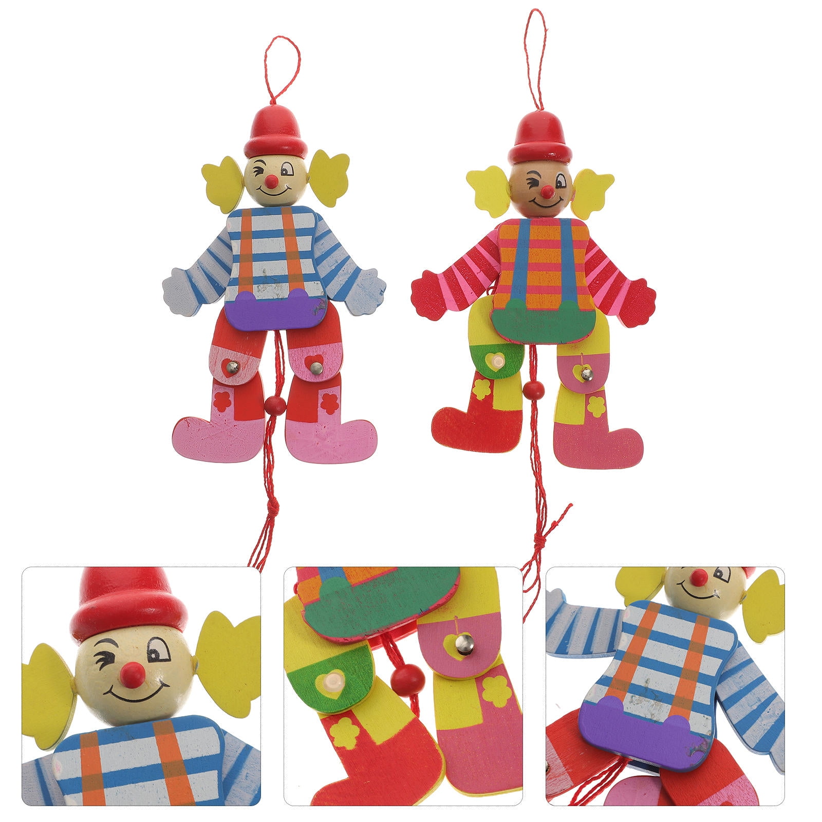 Worgeous 2Pcs Marionettes Puppet Toy Clown Marionette Puppets String ...