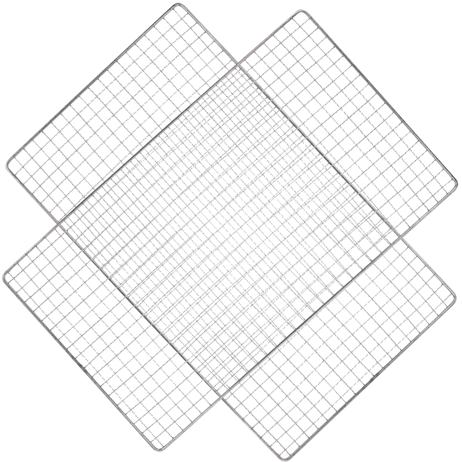Worgeous BBQ Nets Stainless Steel for Families 2Pcs 17.29X10.22in ...