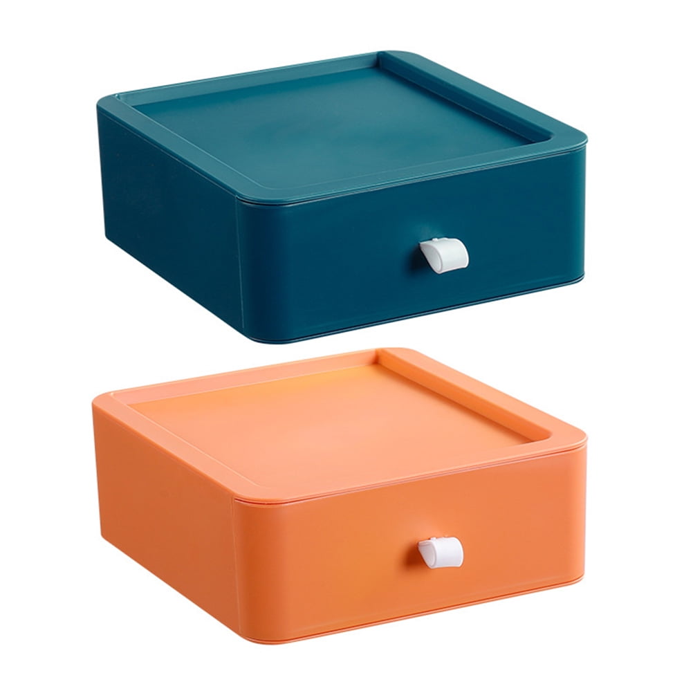 Worgeous 2Pcs Storage Box File Storage Case Desktop Organizer ...