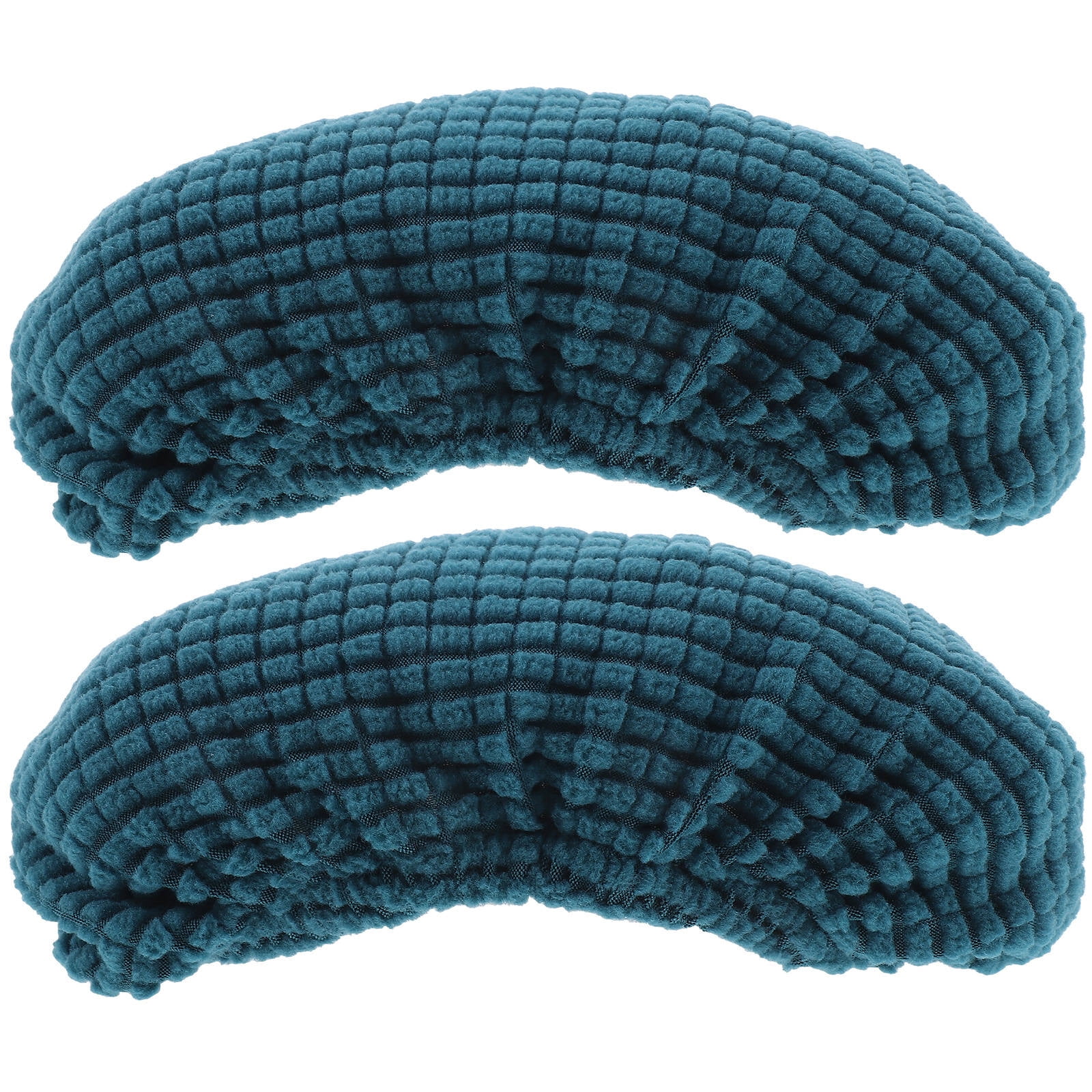 Worgeous 2Set Blue Lint Velvet Cloth Chair Arm Covers for Home and ...