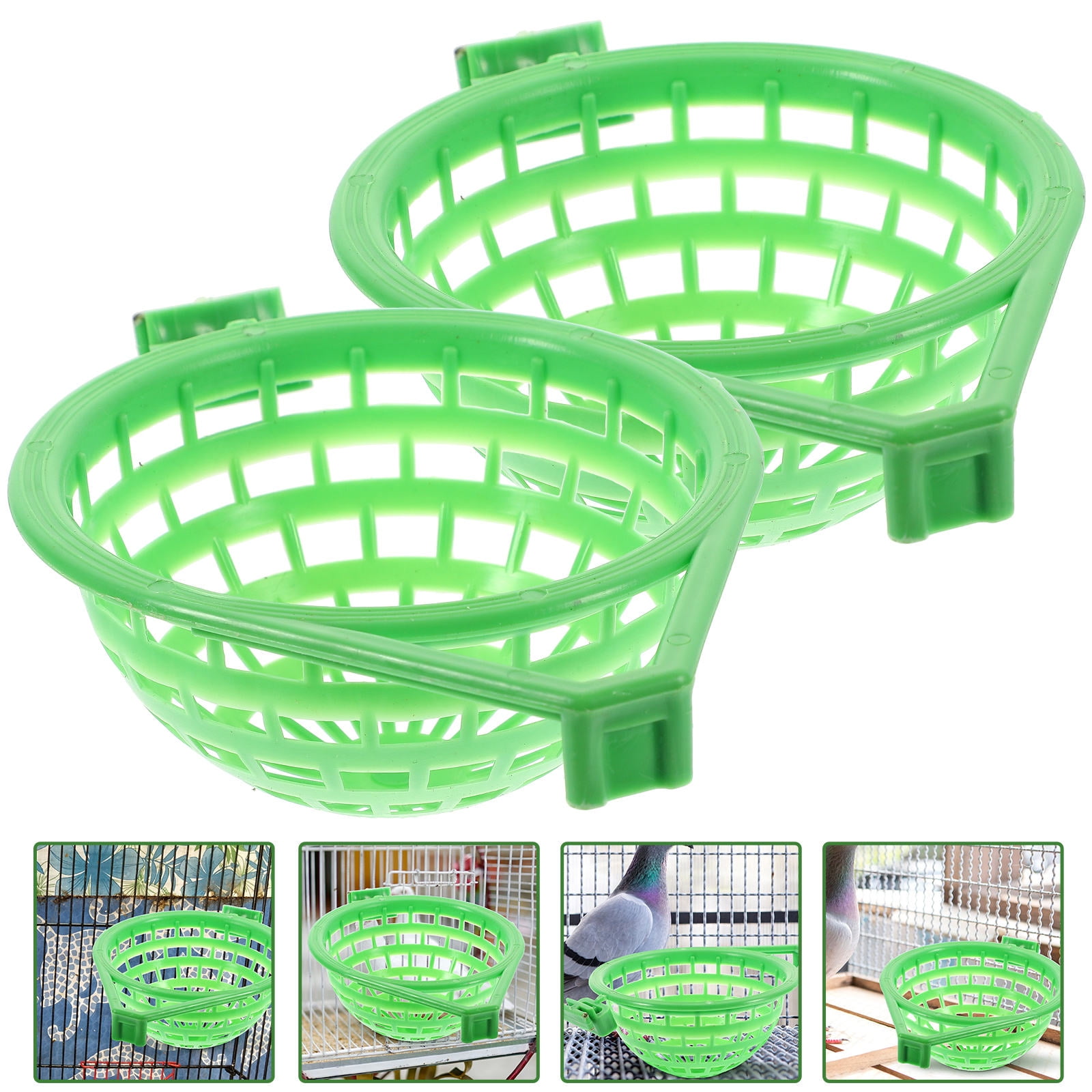 Worgeous 2Set Multi-purpose Bird Nest Basin Plastic Nesting Bowl for ...