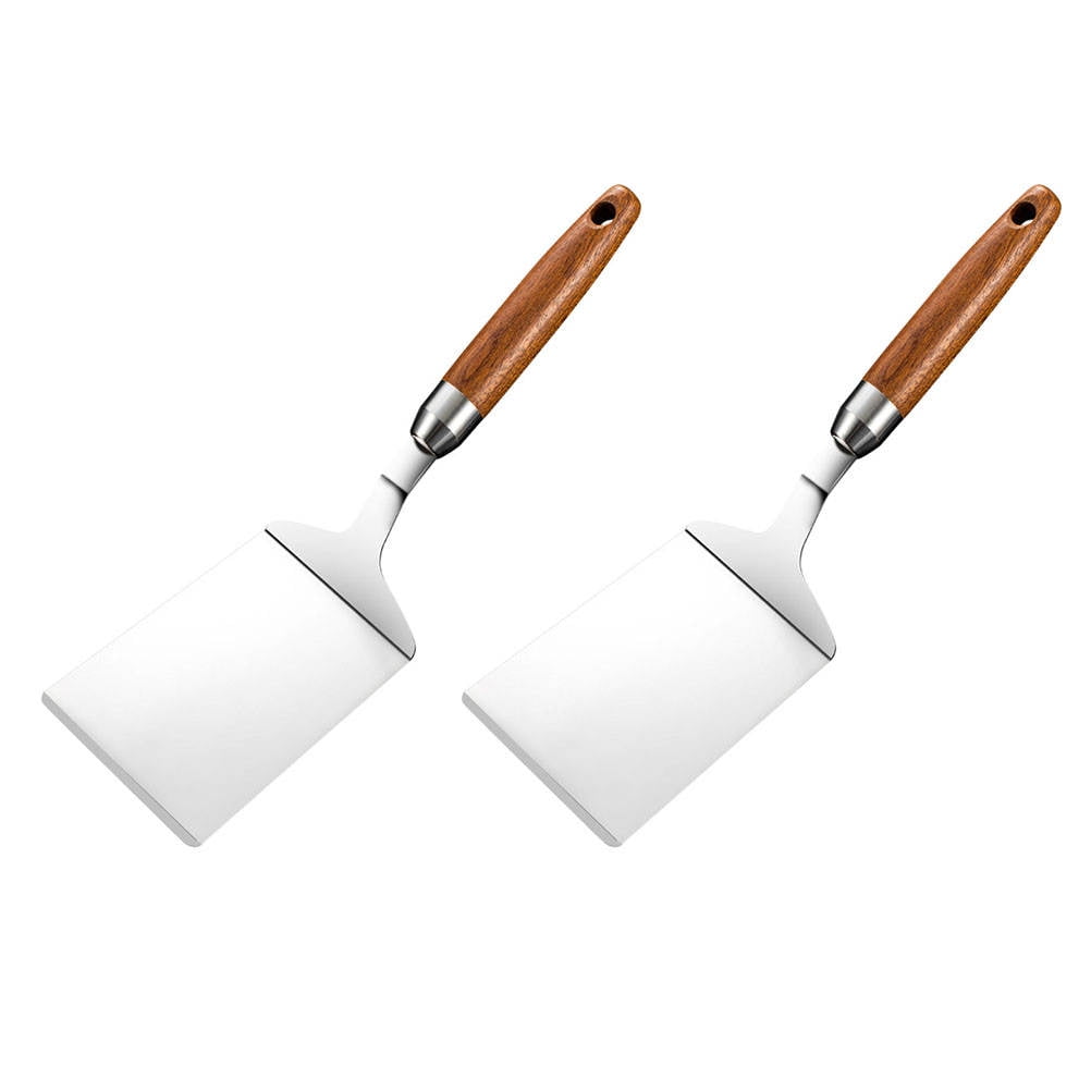 Worgeous 2Set Stainless Steel Cooking Spatulas Ergonomic Handle for ...