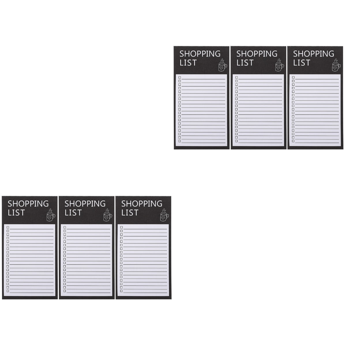 Worgeous 2pcs 3 Books of Grocery List Planning Pad Convenient Shopping ...